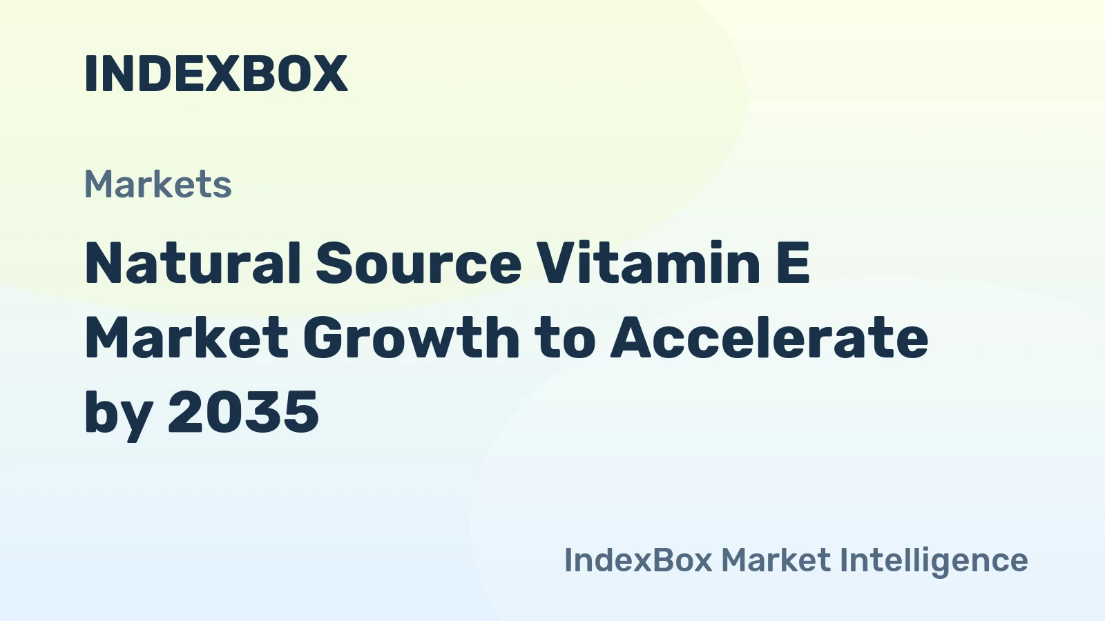 Natural Source Vitamin E Market Growth to Accelerate by 2035, Driven by Clean-Label Demand and Feedstock Innovation