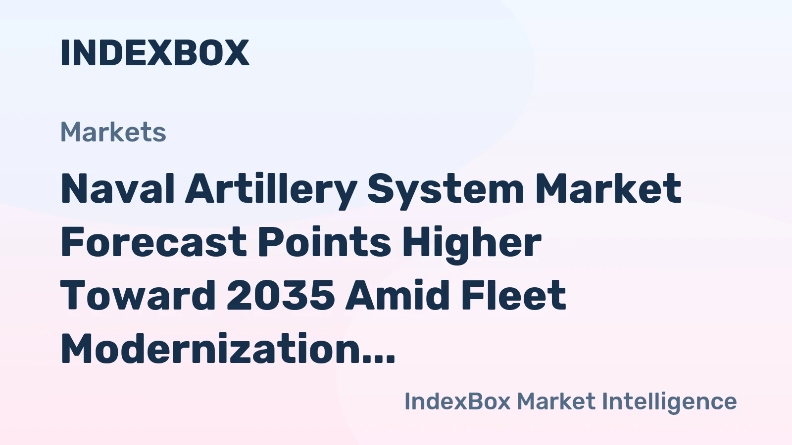 Naval Artillery System Market Forecast Points Higher Toward 2035 Amid Fleet Modernization Surge