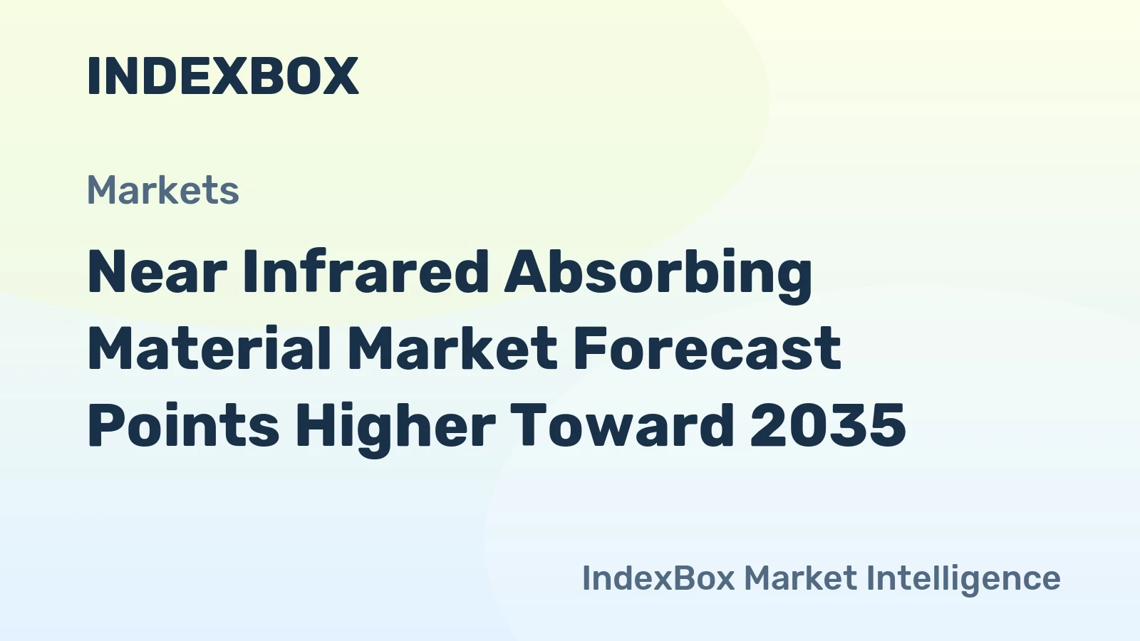 Near Infrared Absorbing Material Market Forecast Points Higher Toward 2035, Driven by Expanding Optical and Solar Control Applications