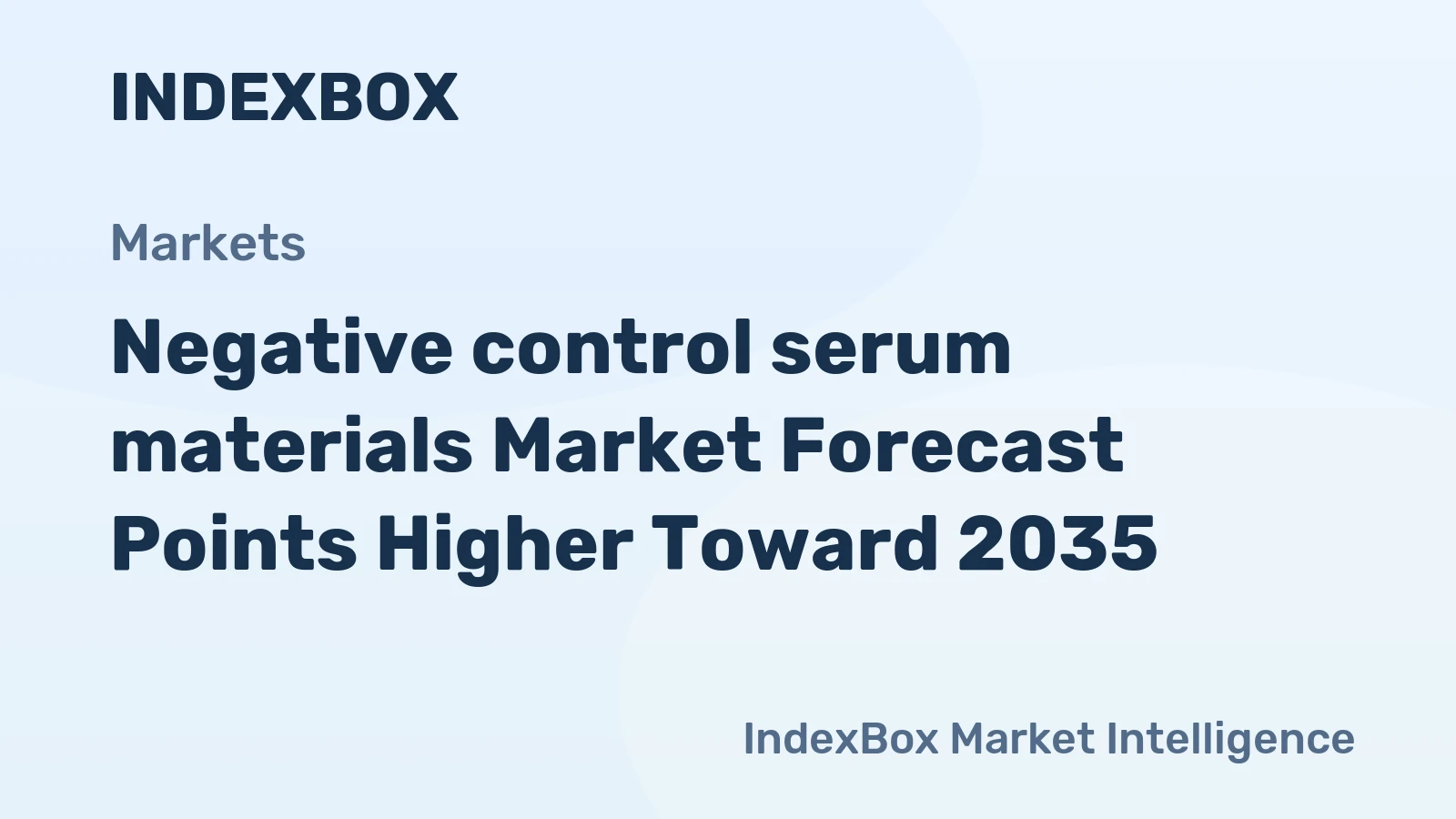 Negative control serum materials Market Forecast Points Higher Toward 2035, Driven by Regulatory Demands for Assay Specificity