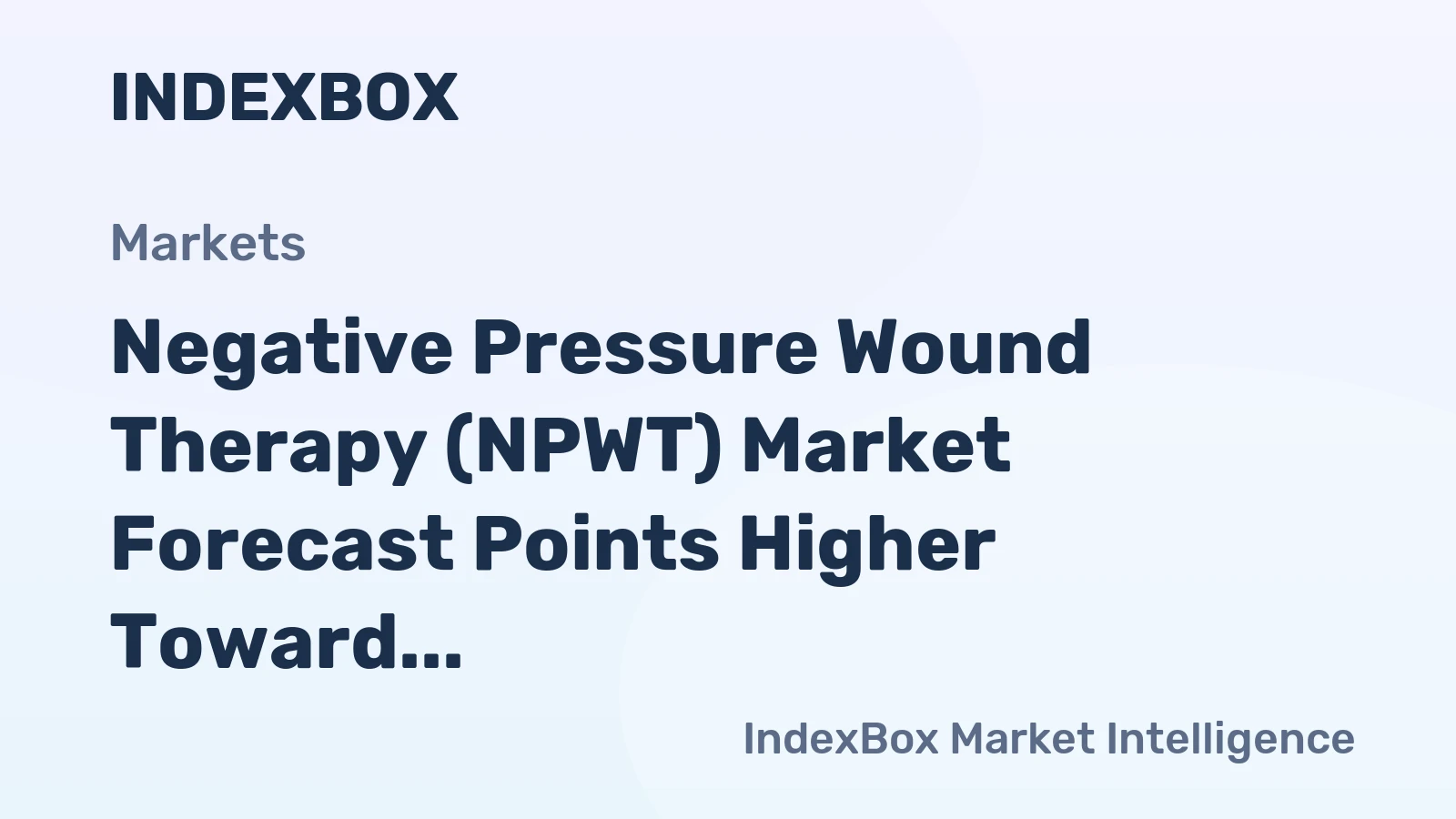 Negative Pressure Wound Therapy (NPWT) Market Forecast Points Higher Toward 2035, Driven by Aging Demographics and Homecare Expansion