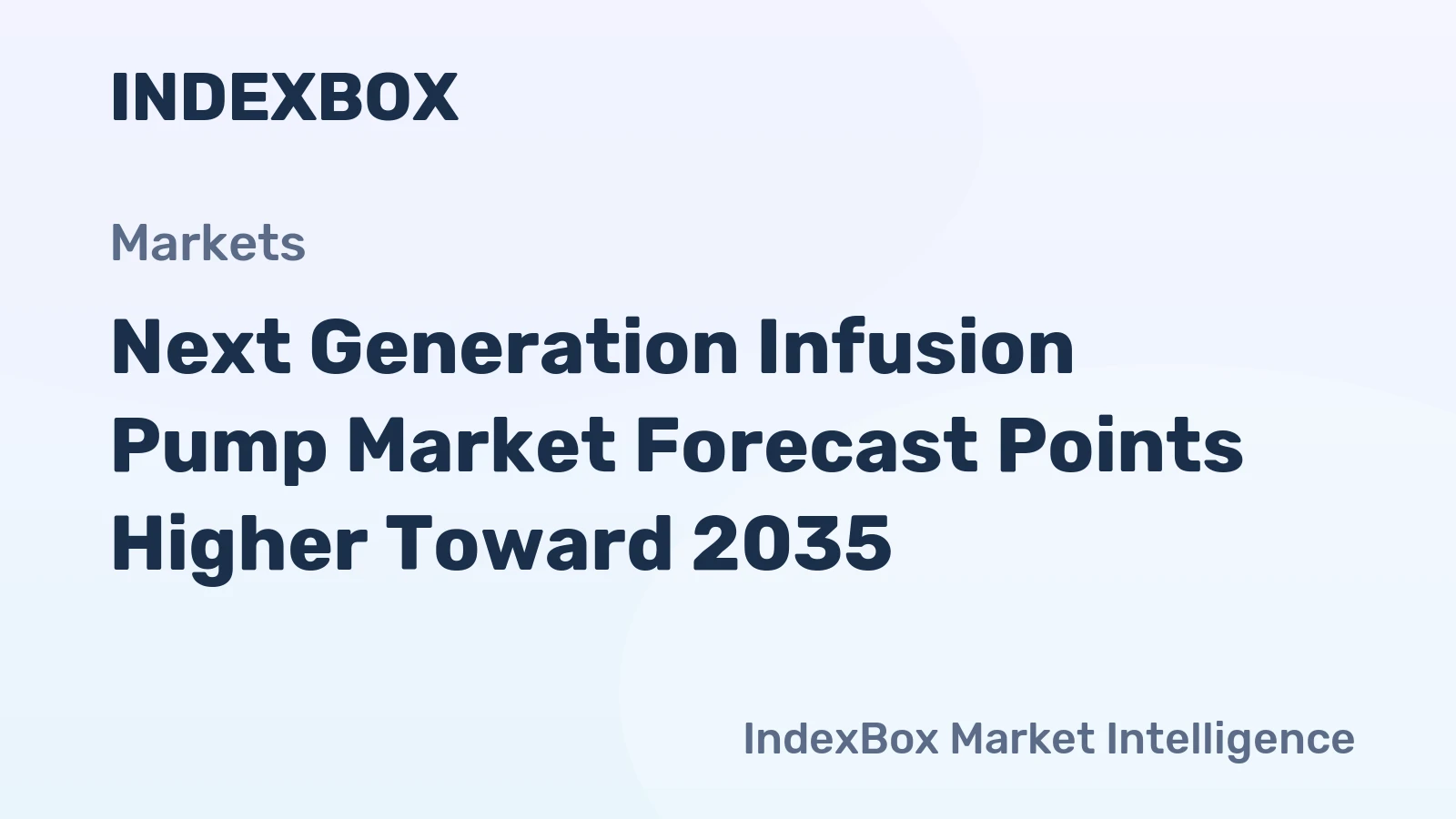 Next Generation Infusion Pump Market Forecast Points Higher Toward 2035, Driven by Smart Connectivity and Home Care Expansion