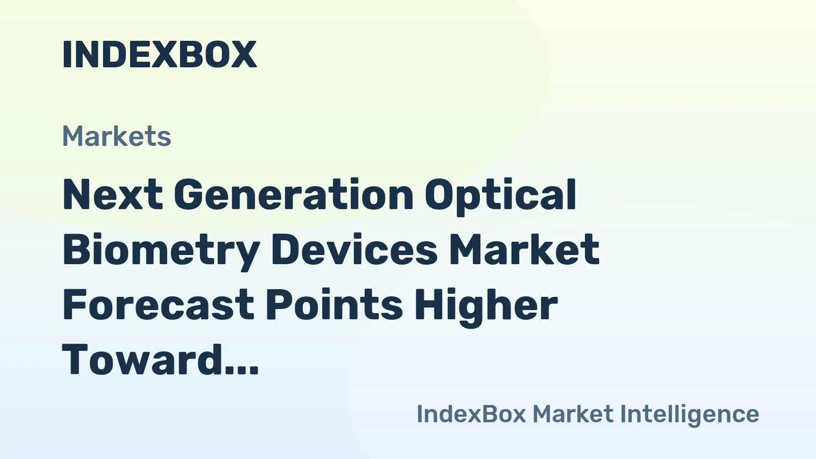 Next Generation Optical Biometry Devices Market Forecast Points Higher Toward 2035, Driven by Cataract Surgery Volume Growth