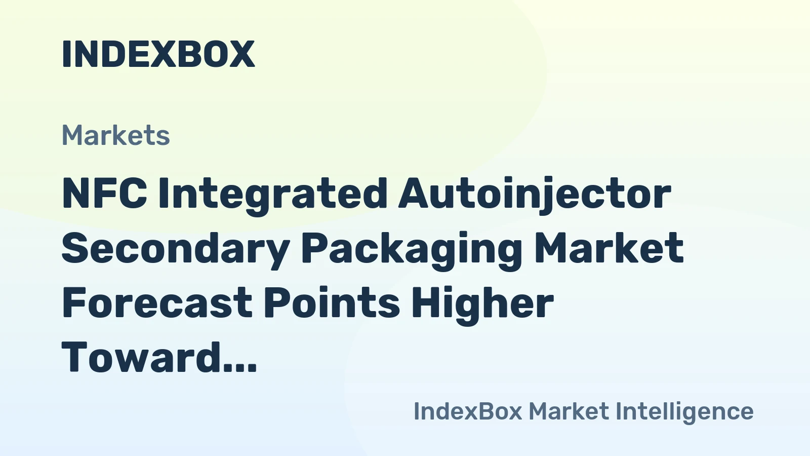 NFC Integrated Autoinjector Secondary Packaging Market Forecast Points Higher Toward 2035, Driven by Digital Health Integration and Anti-Counterfeiting Demands