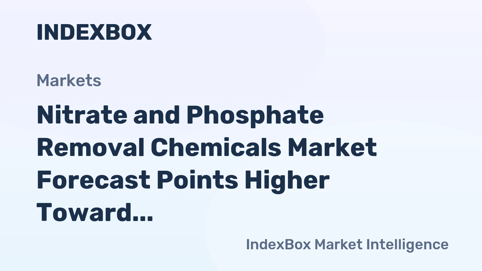 Nitrate and Phosphate Removal Chemicals Market Forecast Points Higher Toward 2035, Driven by Stricter Water Regulations