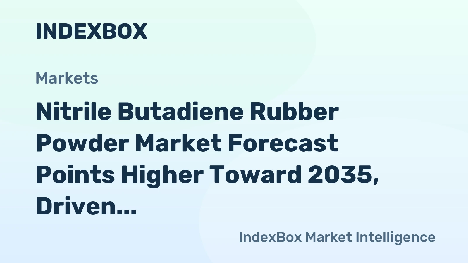 Nitrile Butadiene Rubber Powder Market Forecast Points Higher Toward 2035, Driven by Bioprocessing Demand