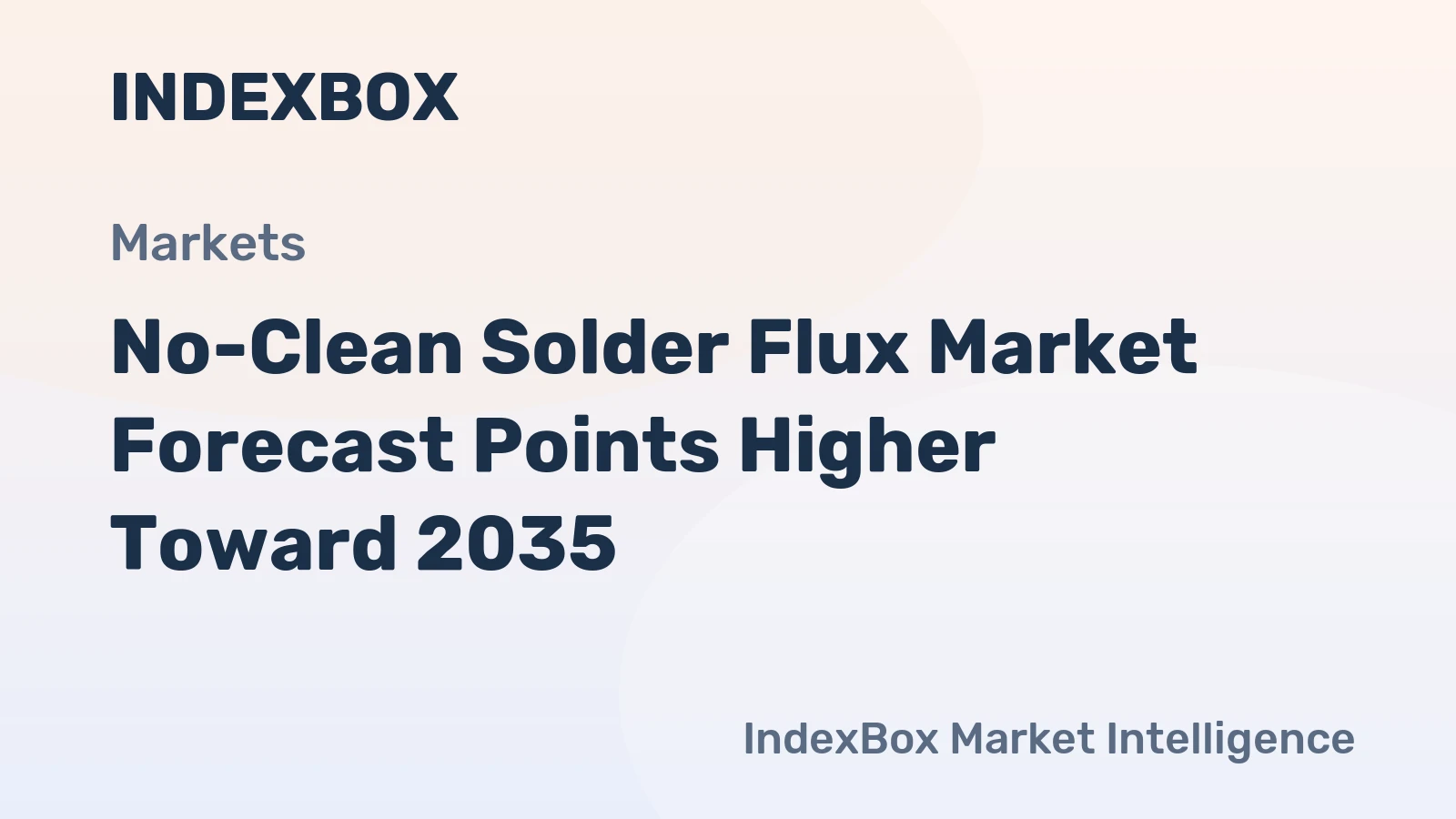 No-Clean Solder Flux Market Forecast Points Higher Toward 2035, Driven by Miniaturization in Electronics Assembly