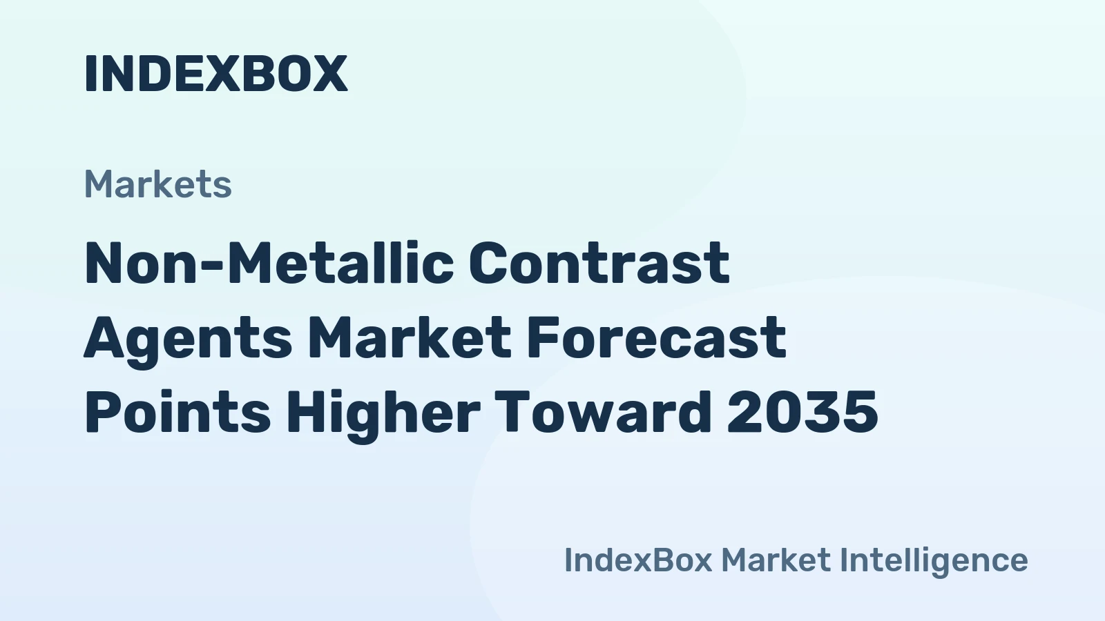 Non-Metallic Contrast Agents Market Forecast Points Higher Toward 2035, Driven by Rising Chronic Disease Imaging Demand