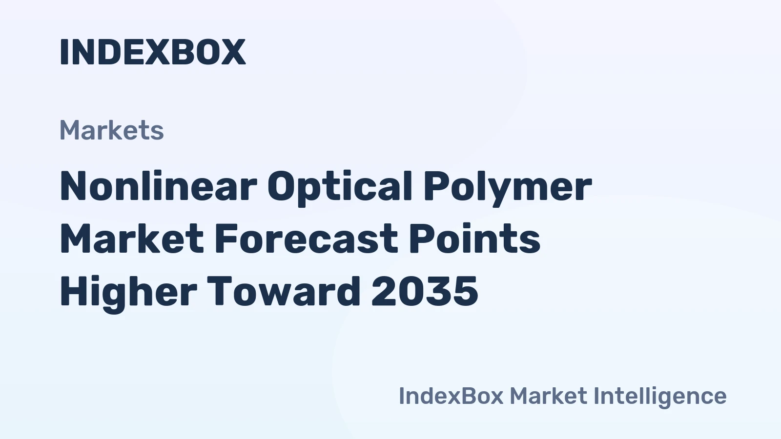 Nonlinear Optical Polymer Market Forecast Points Higher Toward 2035, Driven by Optical Interconnect Demand in Data Centers