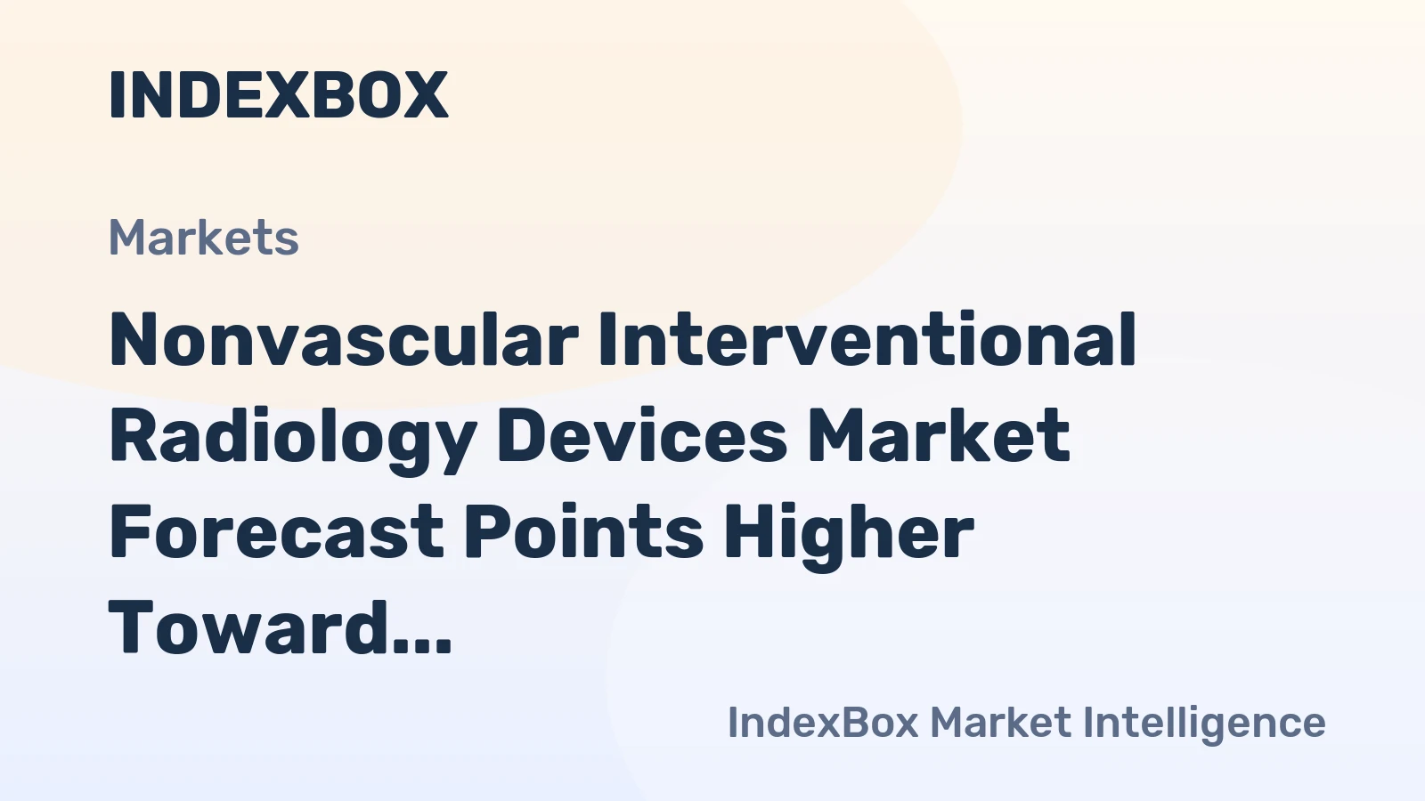 Nonvascular Interventional Radiology Devices Market Forecast Points Higher Toward 2035, Driven by Rising Minimally Invasive Procedure Volumes