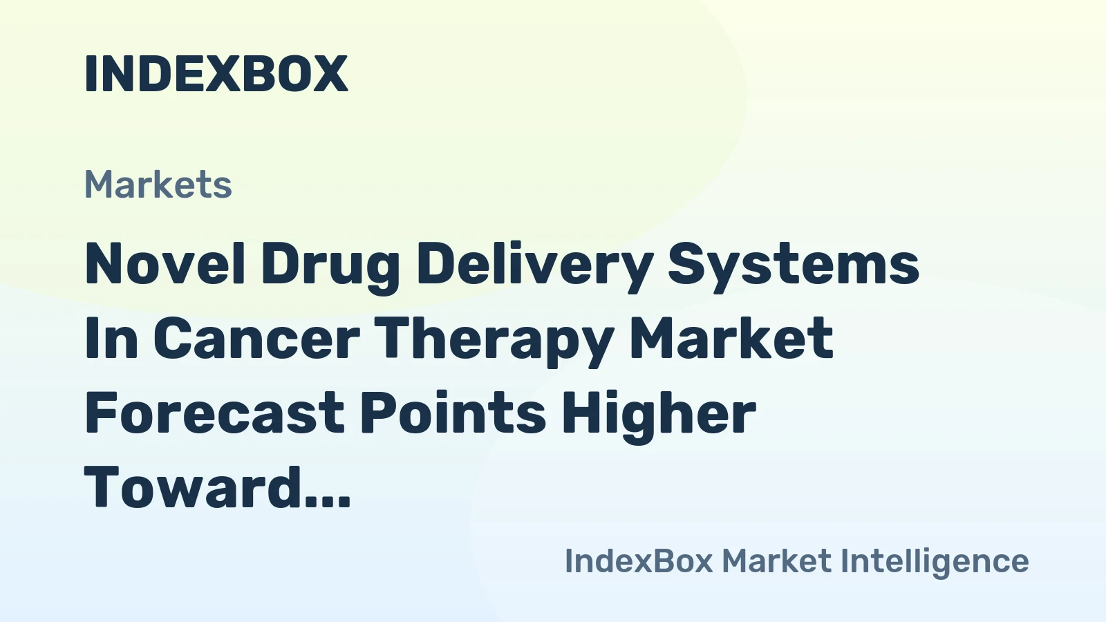 Novel Drug Delivery Systems in Cancer Therapy Market Forecast Points Higher Toward 2035, Driven by Patient-Centric Innovation