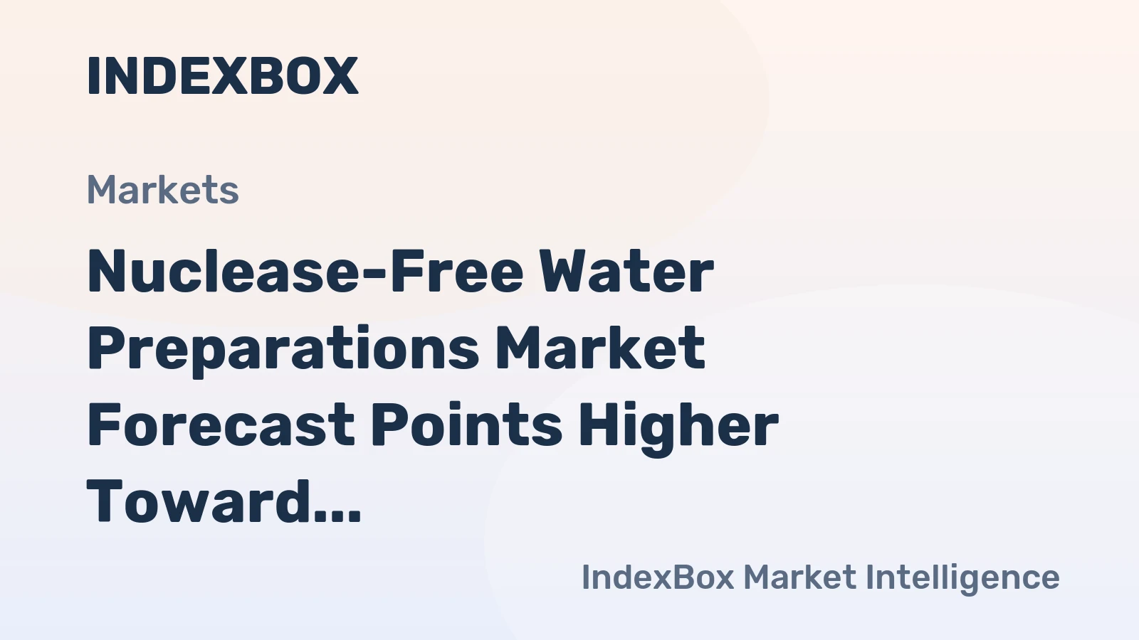 Nuclease-Free Water Preparations Market Forecast Points Higher Toward 2035 on Bioprocessing Scale-Up