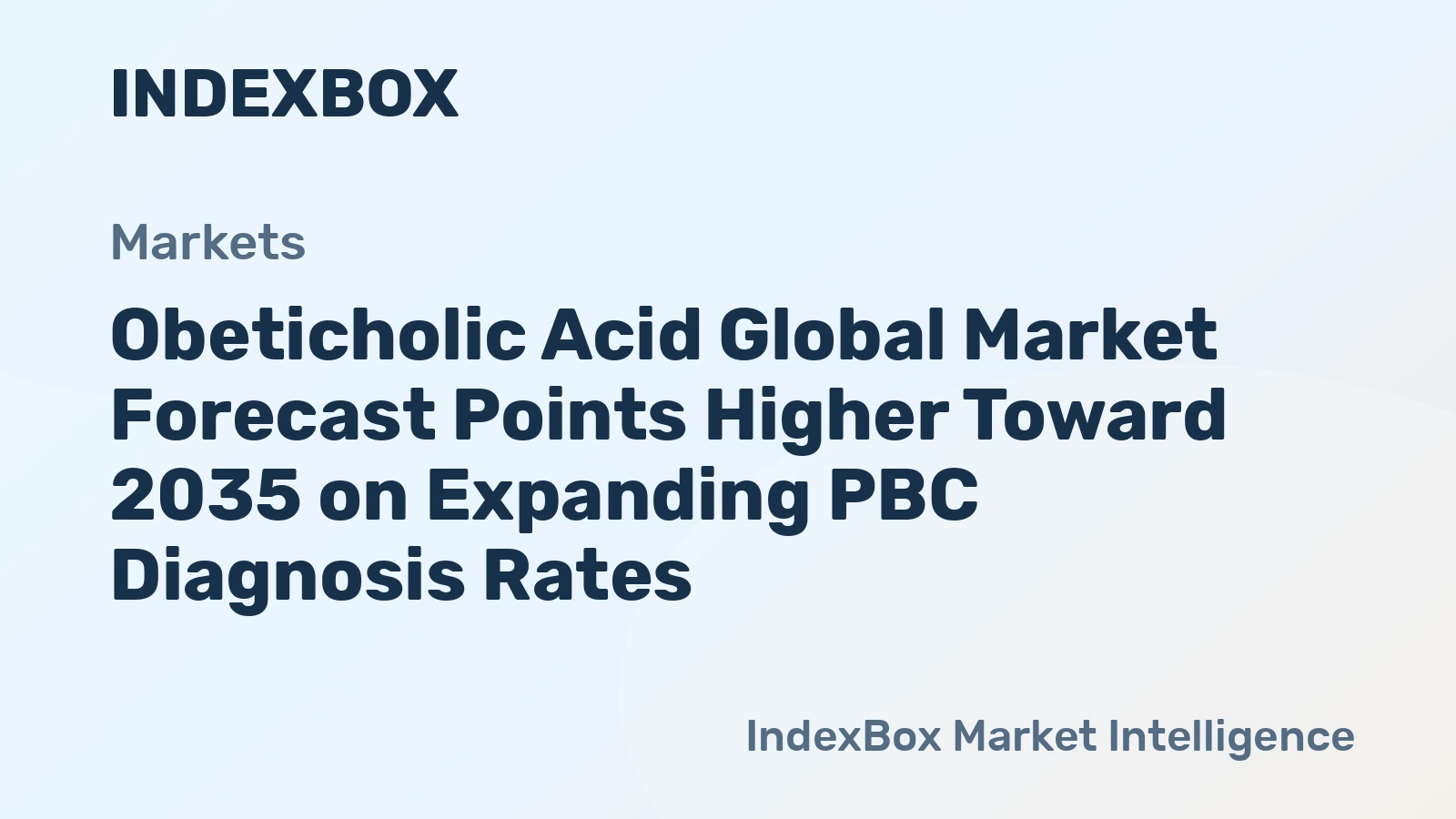 Obeticholic Acid Global Market Forecast Points Higher Toward 2035 on Expanding PBC Diagnosis Rates