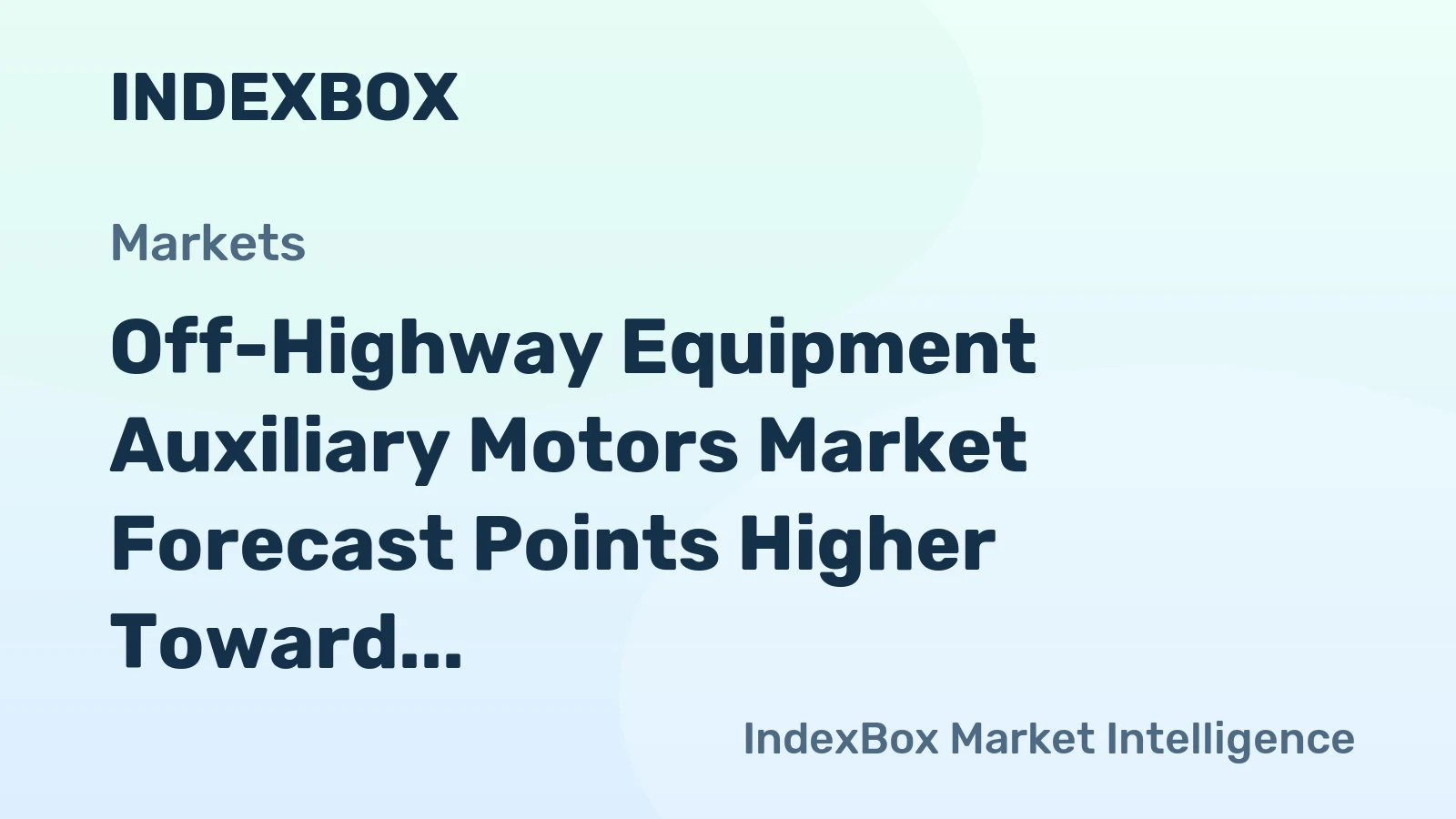 Off-Highway Equipment Auxiliary Motors Market Forecast Points Higher Toward 2035 Amid Electrification Push