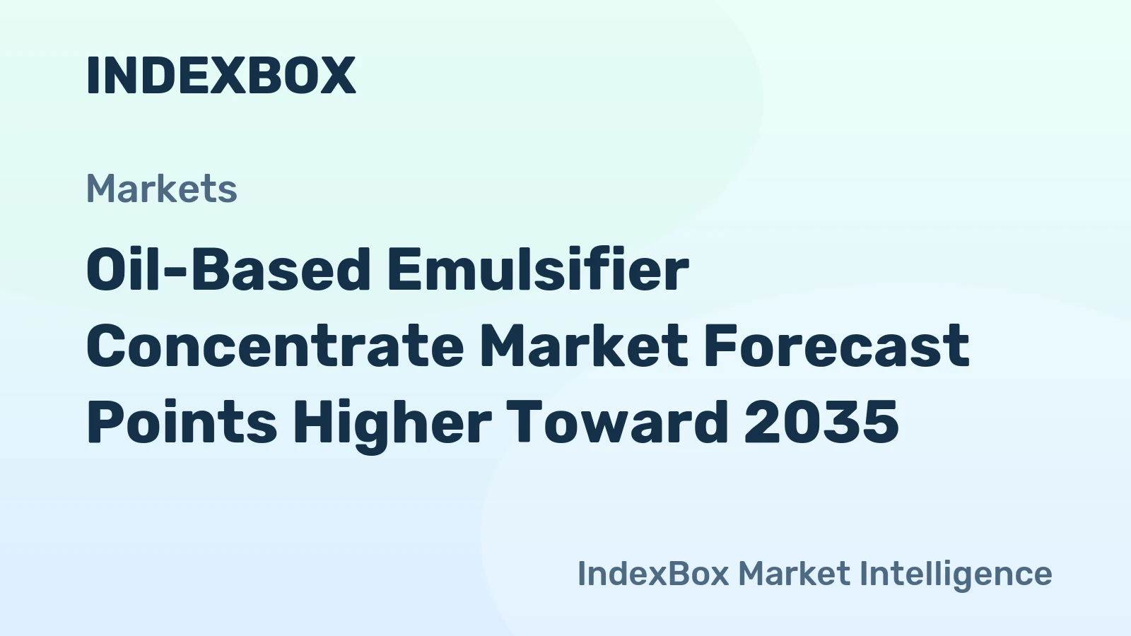 Oil-Based Emulsifier Concentrate Market Forecast Points Higher Toward 2035, Driven by Deepwater Drilling Recovery