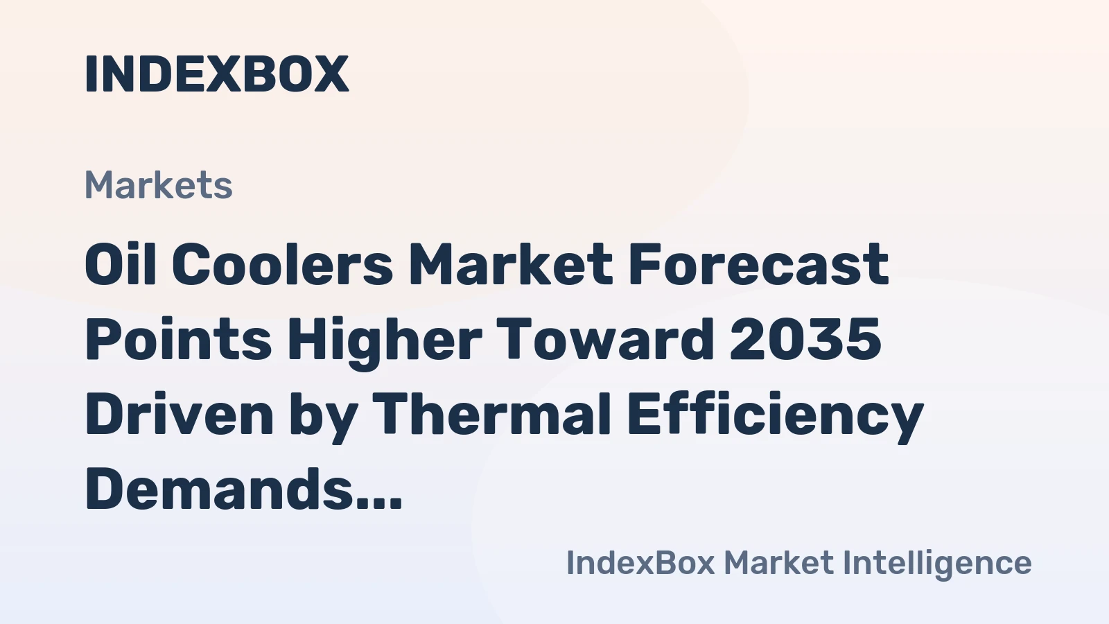 Oil Coolers Market Forecast Points Higher Toward 2035 Driven by Thermal Efficiency Demands in Heavy Machinery