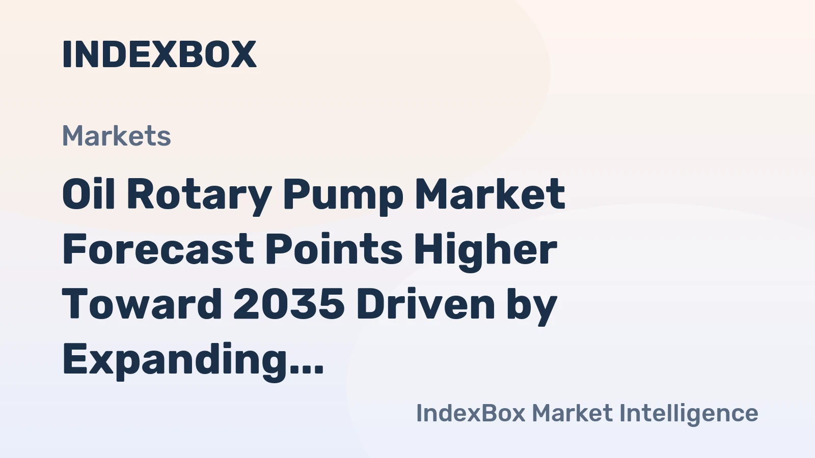 Oil Rotary Pump Market Forecast Points Higher Toward 2035 Driven by Expanding Refinery Capacity and Industrial Automation