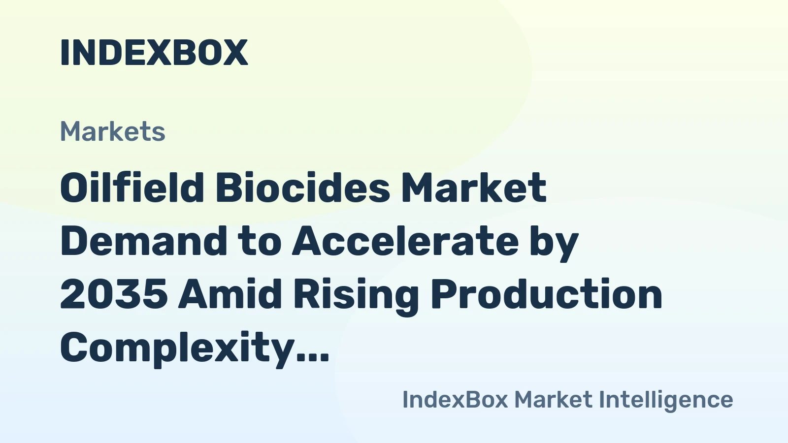 Oilfield Biocides Market Demand to Accelerate by 2035 Amid Rising Production Complexity