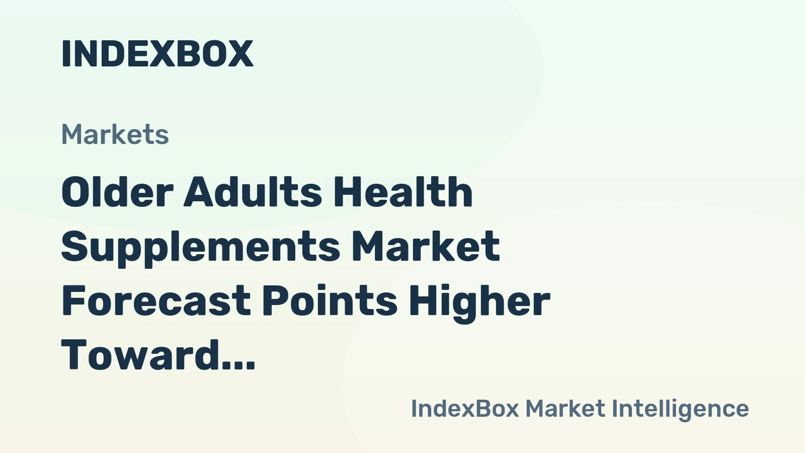 Older Adults Health Supplements Market Forecast Points Higher Toward 2035, Driven by Aging Demographics and Preventive Health Shifts