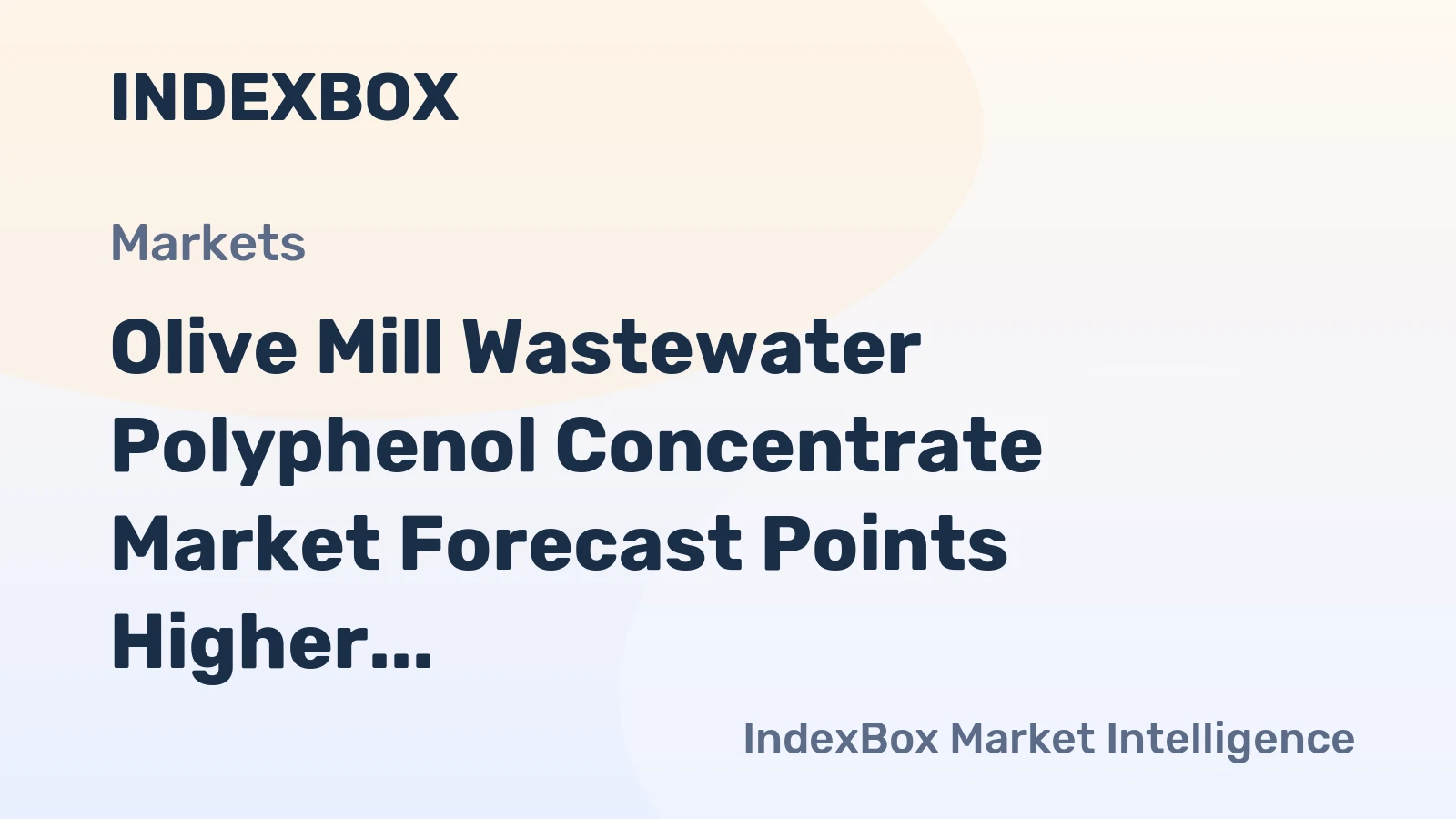 Olive Mill Wastewater Polyphenol Concentrate Market Forecast Points Higher Toward 2035, Driven by Clean-Label Demand