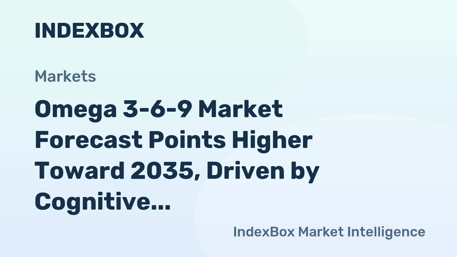 Omega 3-6-9 Market Forecast Points Higher Toward 2035, Driven by Cognitive and Active Aging Demand