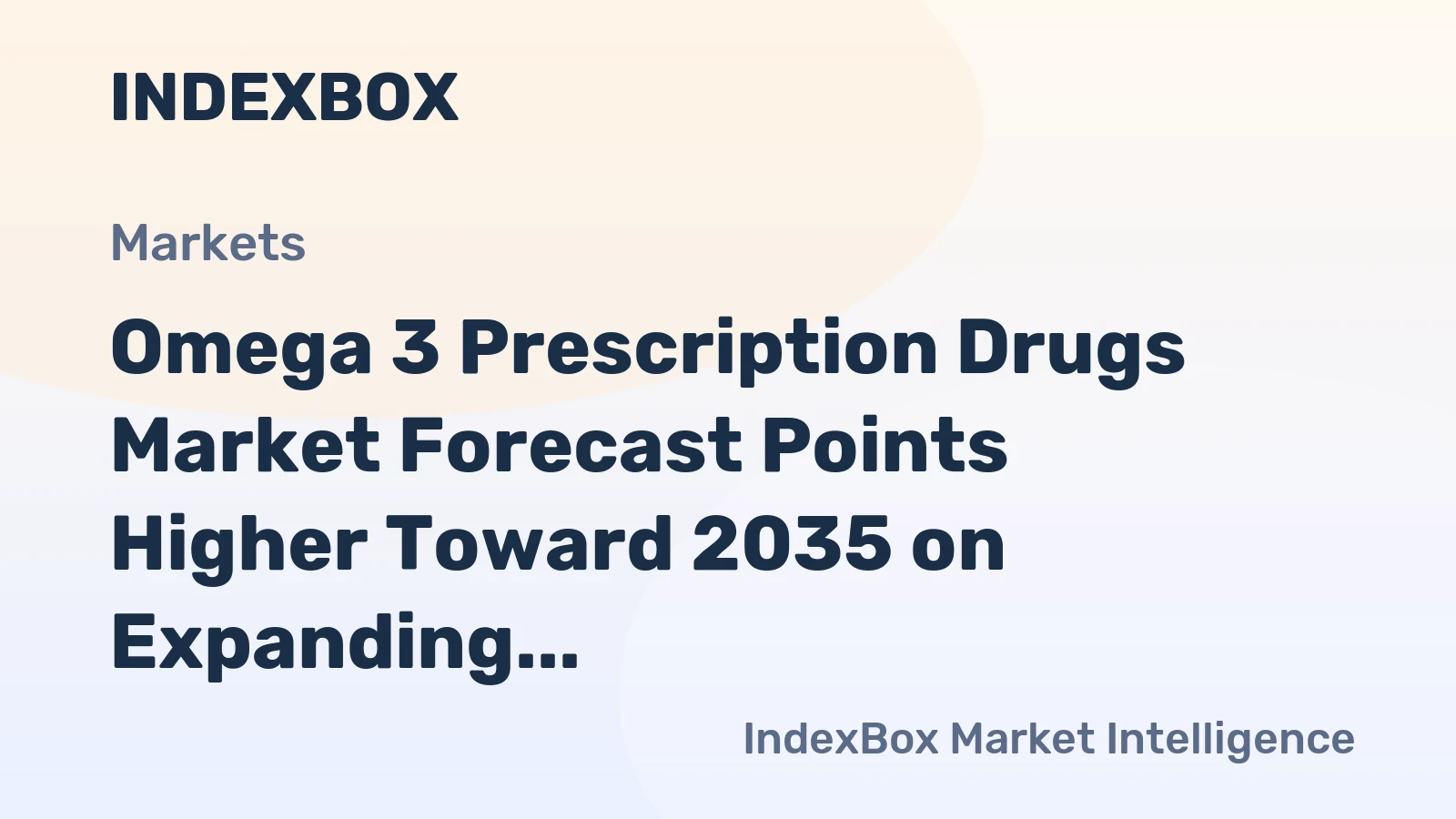 Omega 3 Prescription Drugs Market Forecast Points Higher Toward 2035 on Expanding Cardiovascular Indications