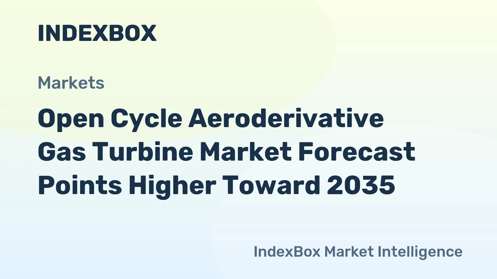 Open Cycle Aeroderivative Gas Turbine Market Forecast Points Higher Toward 2035, Driven by Grid Flexibility Needs