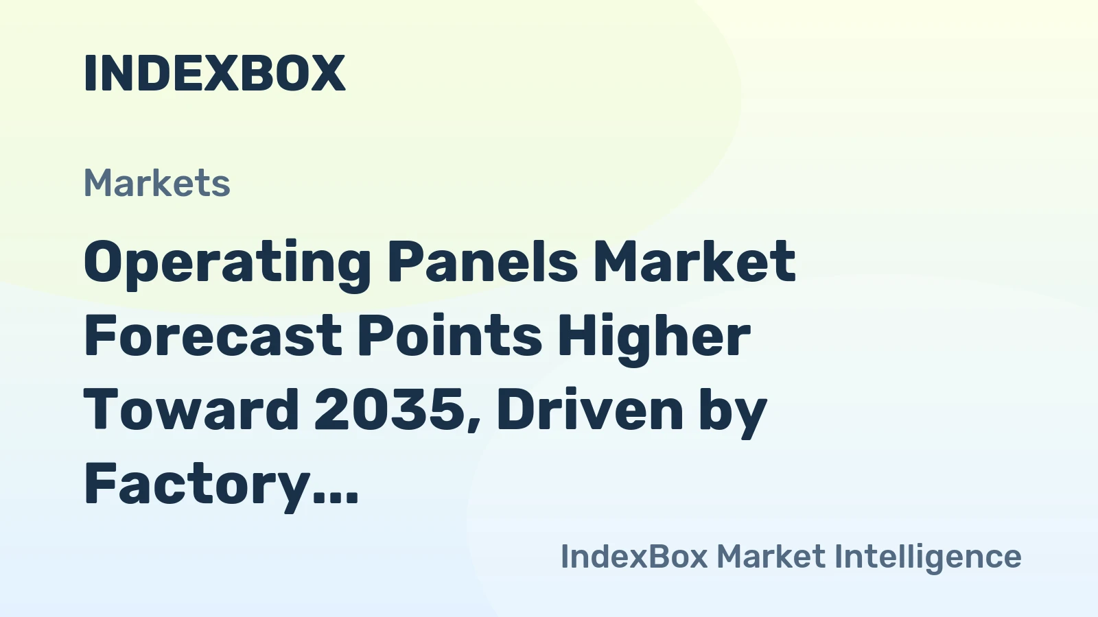 Operating Panels Market Forecast Points Higher Toward 2035, Driven by Factory Automation Upgrades
