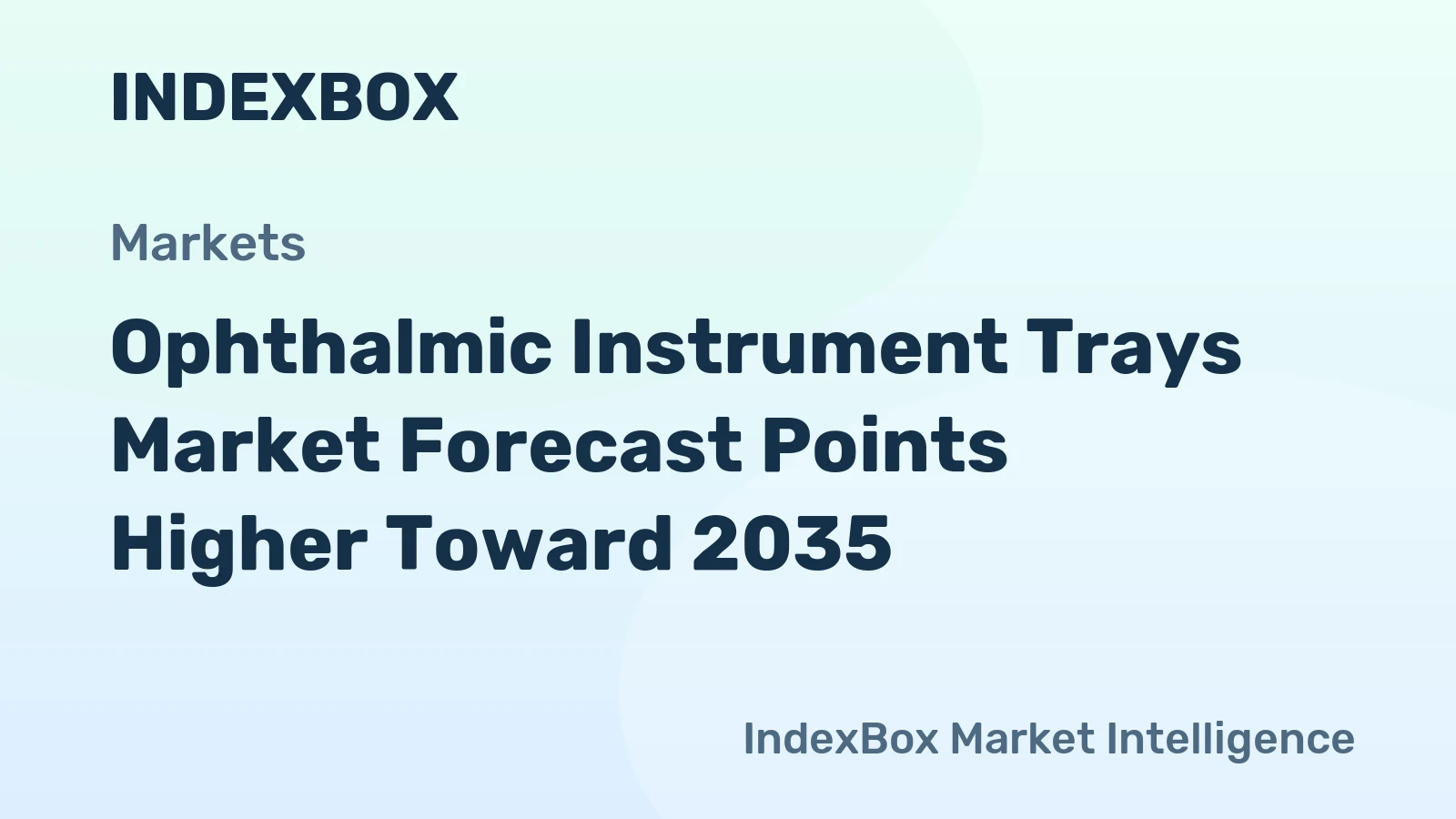 Ophthalmic Instrument Trays Market Forecast Points Higher Toward 2035, Driven by Rising Cataract and Retinal Surgery Volumes