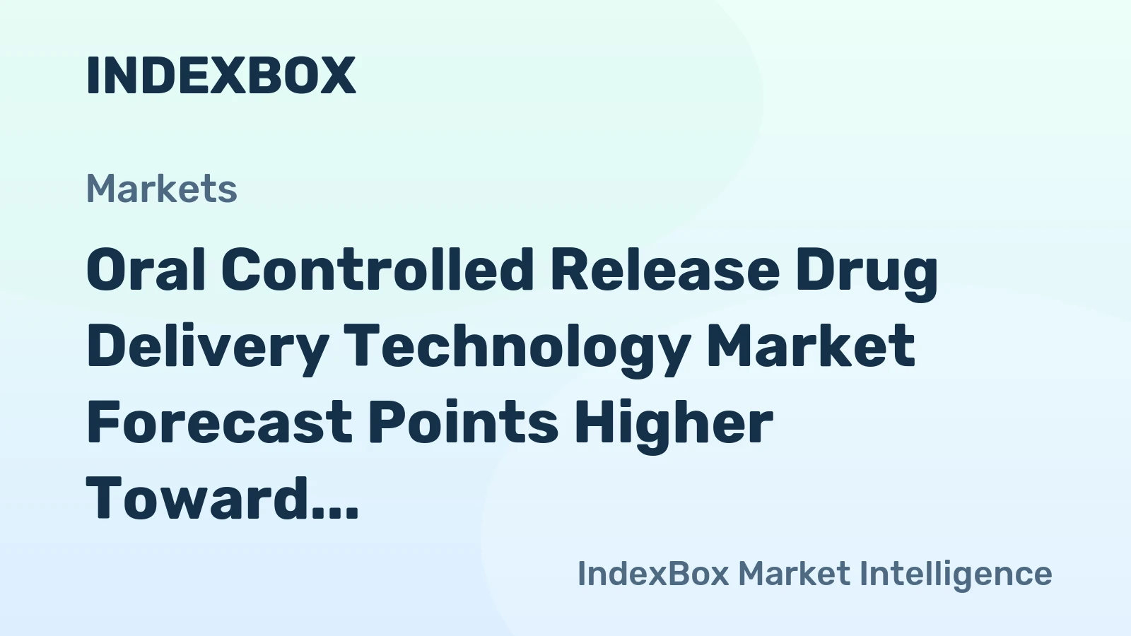 Oral Controlled Release Drug Delivery Technology Market Forecast Points Higher Toward 2035 on Rising Chronic Disease Burden