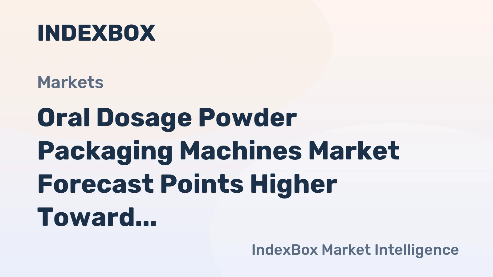 Oral Dosage Powder Packaging Machines Market Forecast Points Higher Toward 2035 Driven by Single-Serve Demand