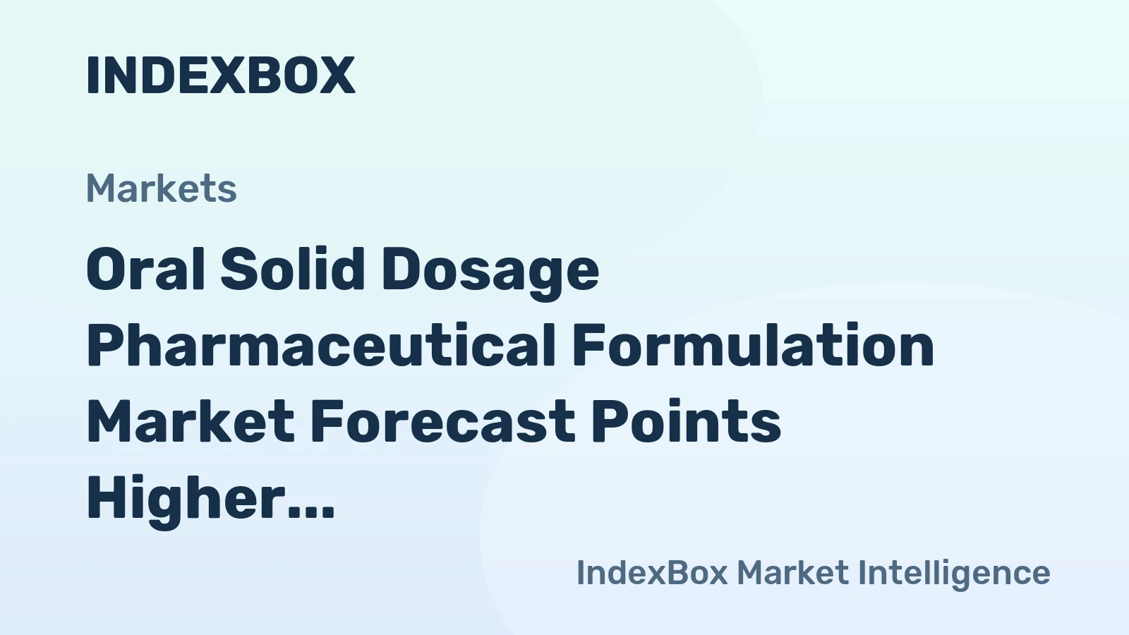 Oral Solid Dosage Pharmaceutical Formulation Market Forecast Points Higher Toward 2035, Driven by Chronic Disease Prevalence and Generic Expansion