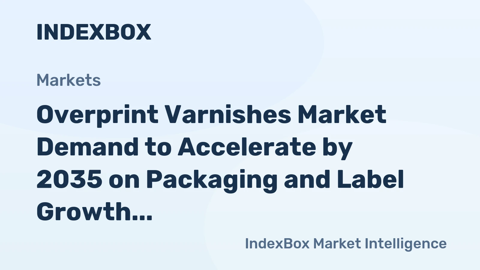 Overprint Varnishes Market Demand to Accelerate by 2035 on Packaging and Label Growth