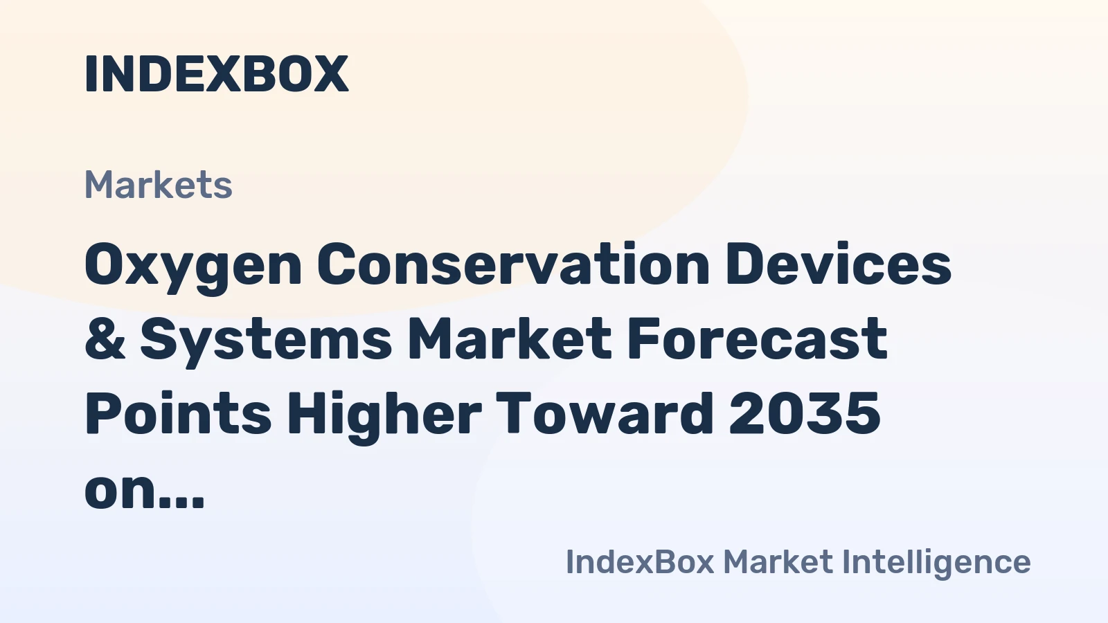 Oxygen Conservation Devices & Systems Market Forecast Points Higher Toward 2035 on Rising COPD Prevalence