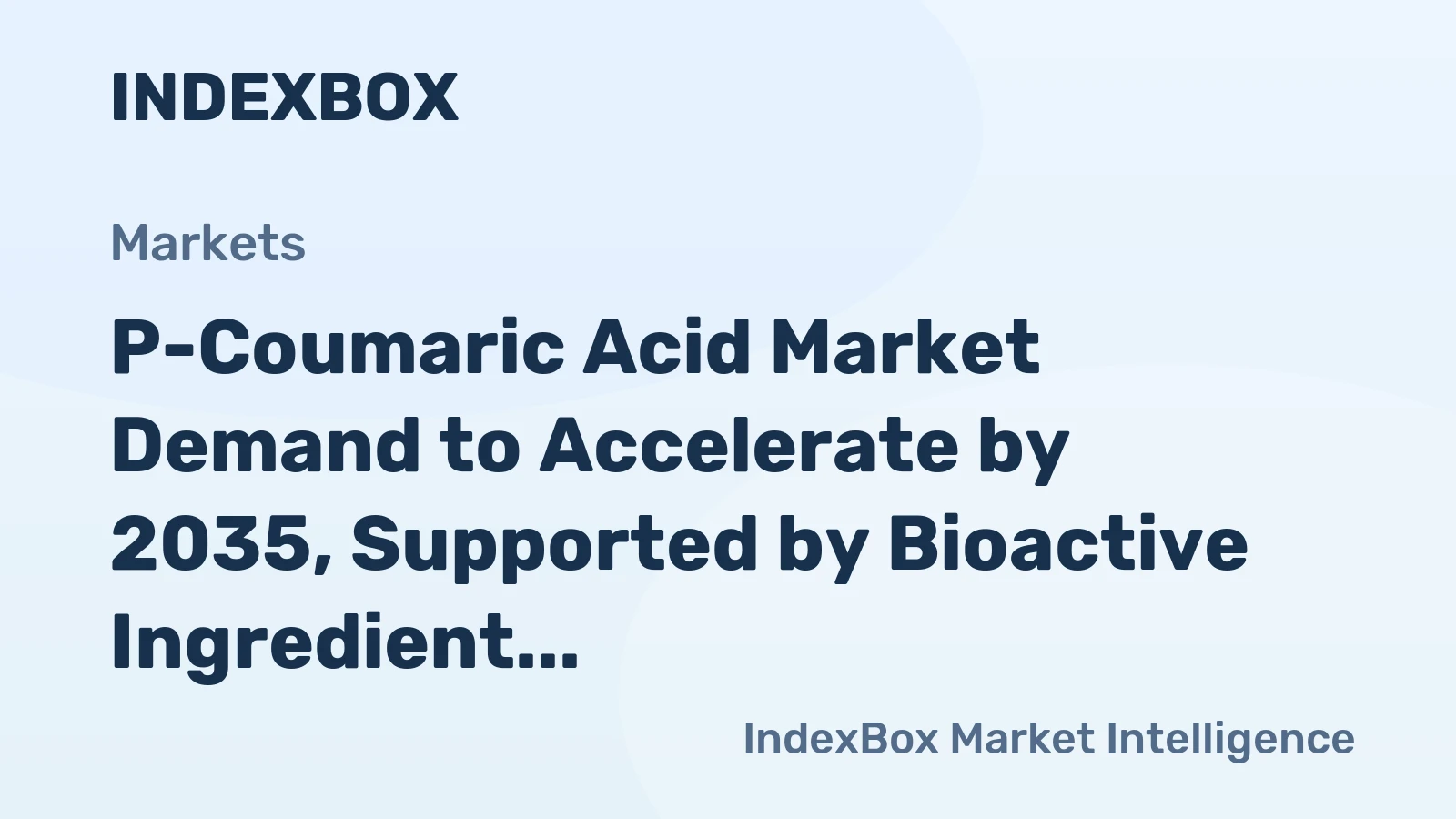 P-Coumaric Acid Market Demand to Accelerate by 2035, Supported by Bioactive Ingredient Adoption