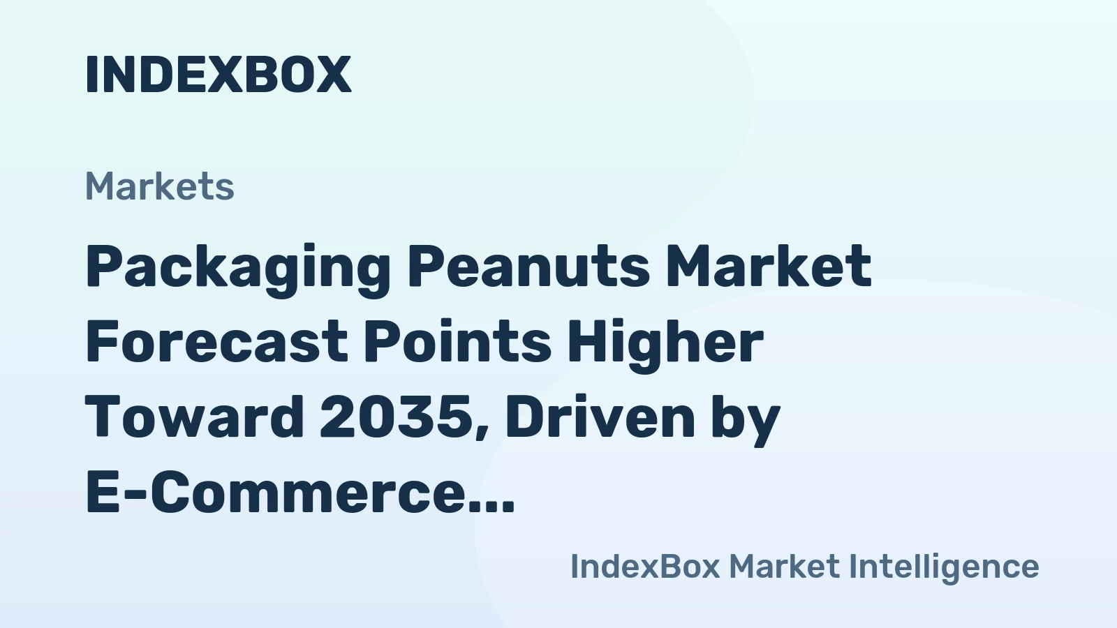 Packaging Peanuts Market Forecast Points Higher Toward 2035, Driven by E-Commerce and Material Innovation