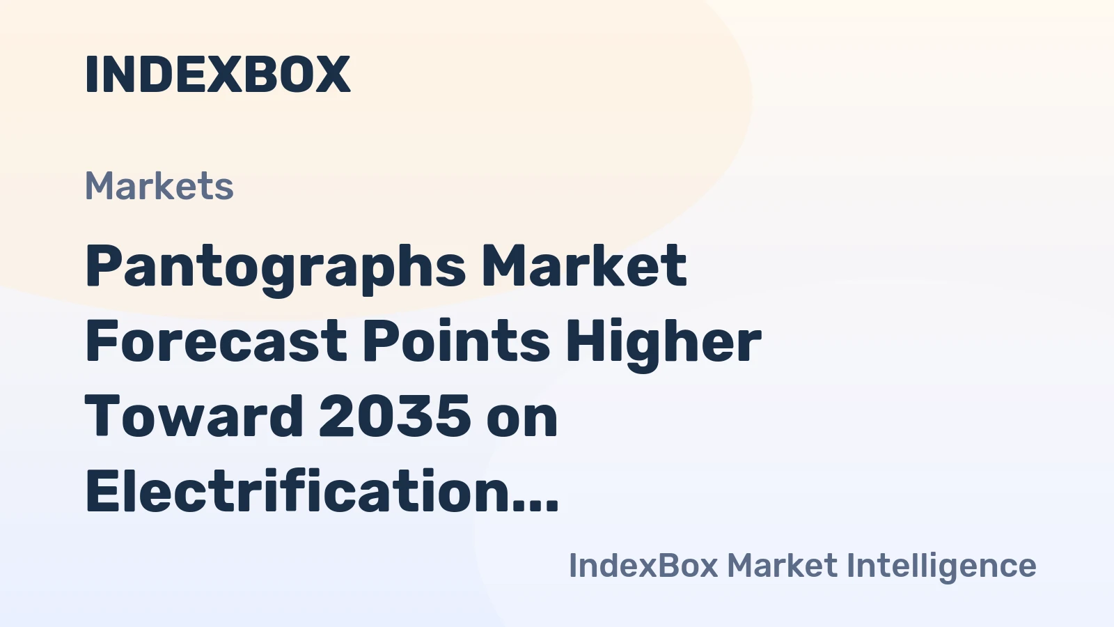 Pantographs Market Forecast Points Higher Toward 2035 on Electrification Wave