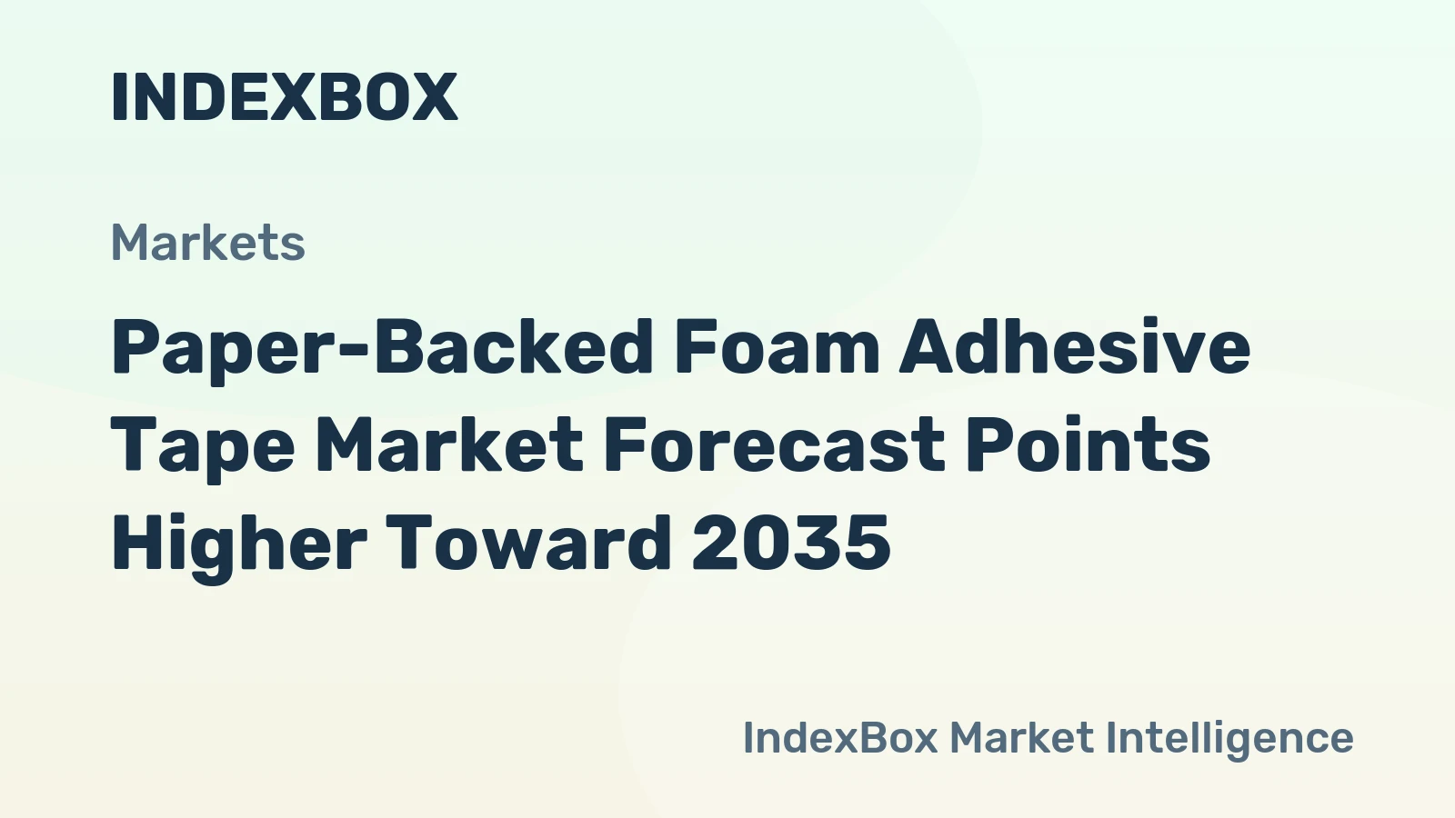 Paper-Backed Foam Adhesive Tape Market Forecast Points Higher Toward 2035, Driven by E-Commerce Packaging Demand