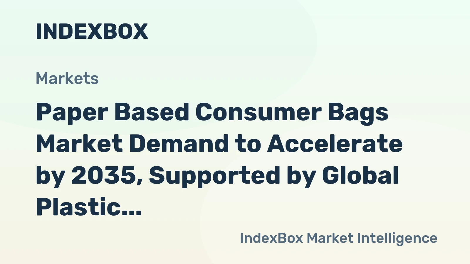 Paper Based Consumer Bags Market Demand to Accelerate by 2035, Supported by Global Plastic Bans
