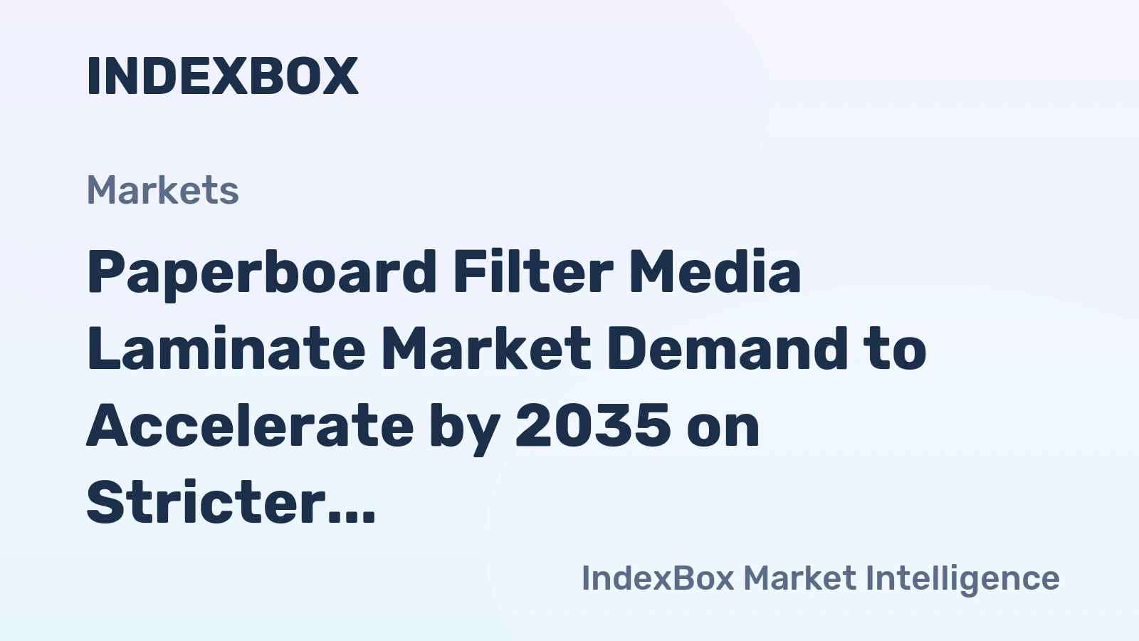Paperboard Filter Media Laminate Market Demand to Accelerate by 2035 on Stricter Food Safety and Pharma Purity Rules