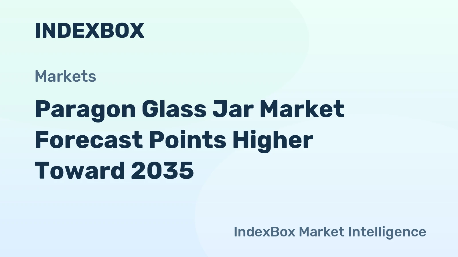 Paragon Glass Jar Market Forecast Points Higher Toward 2035, Driven by Premiumization and Sustainability Demands