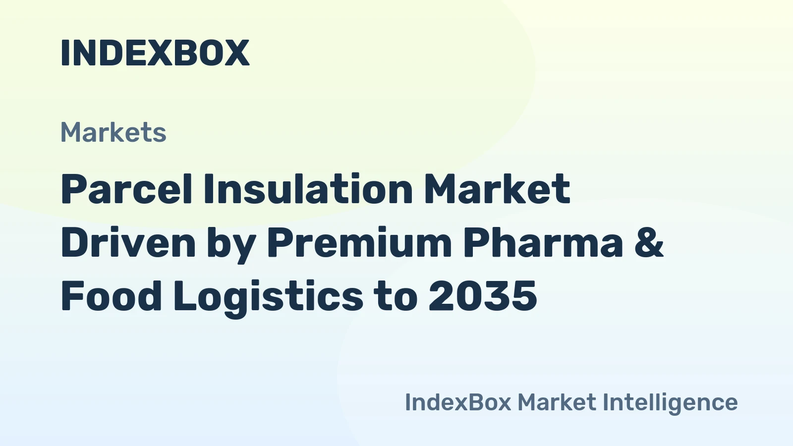 Parcel Insulation Market Driven by Premium Pharma & Food Logistics to 2035
