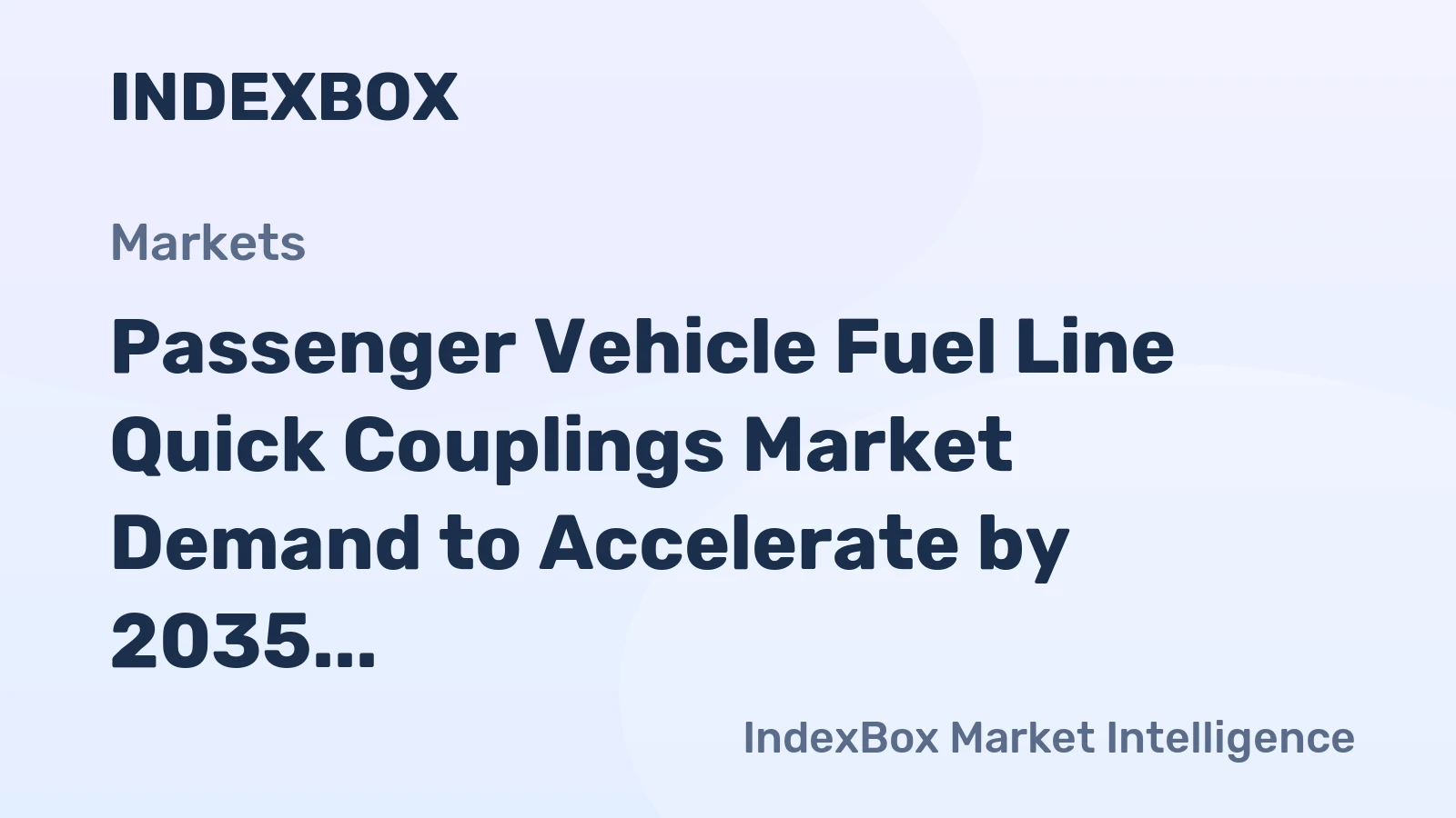 Passenger Vehicle Fuel Line Quick Couplings Market Demand to Accelerate by 2035 Amid Tightening Emissions Standards and Hybrid Vehicle Growth