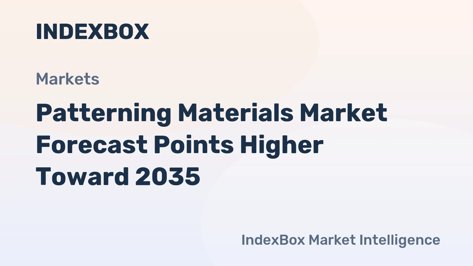 Patterning Materials Market Forecast Points Higher Toward 2035, Driven by Advanced Node Expansion and EUV Adoption