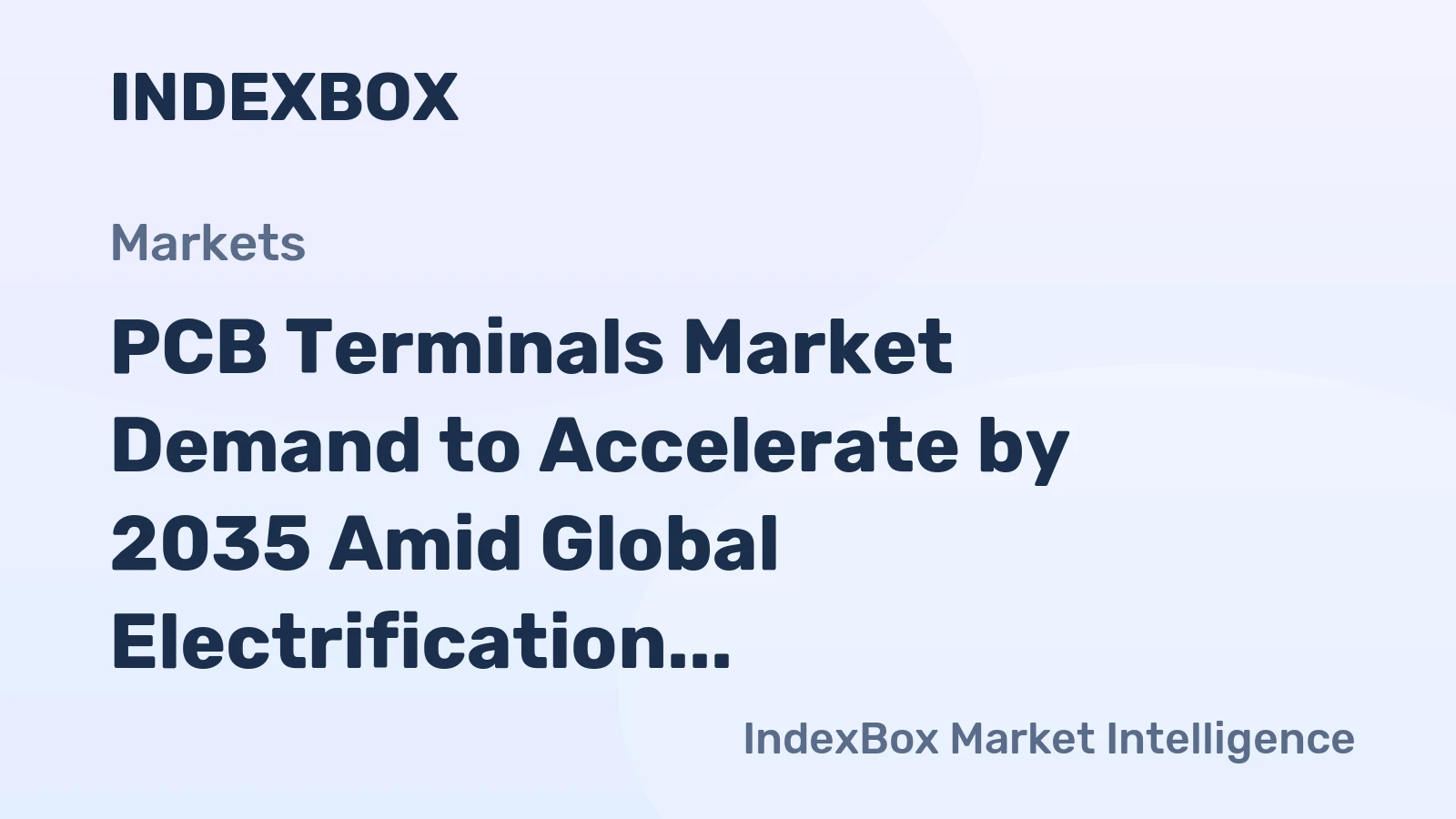 PCB Terminals Market Demand to Accelerate by 2035 Amid Global Electrification