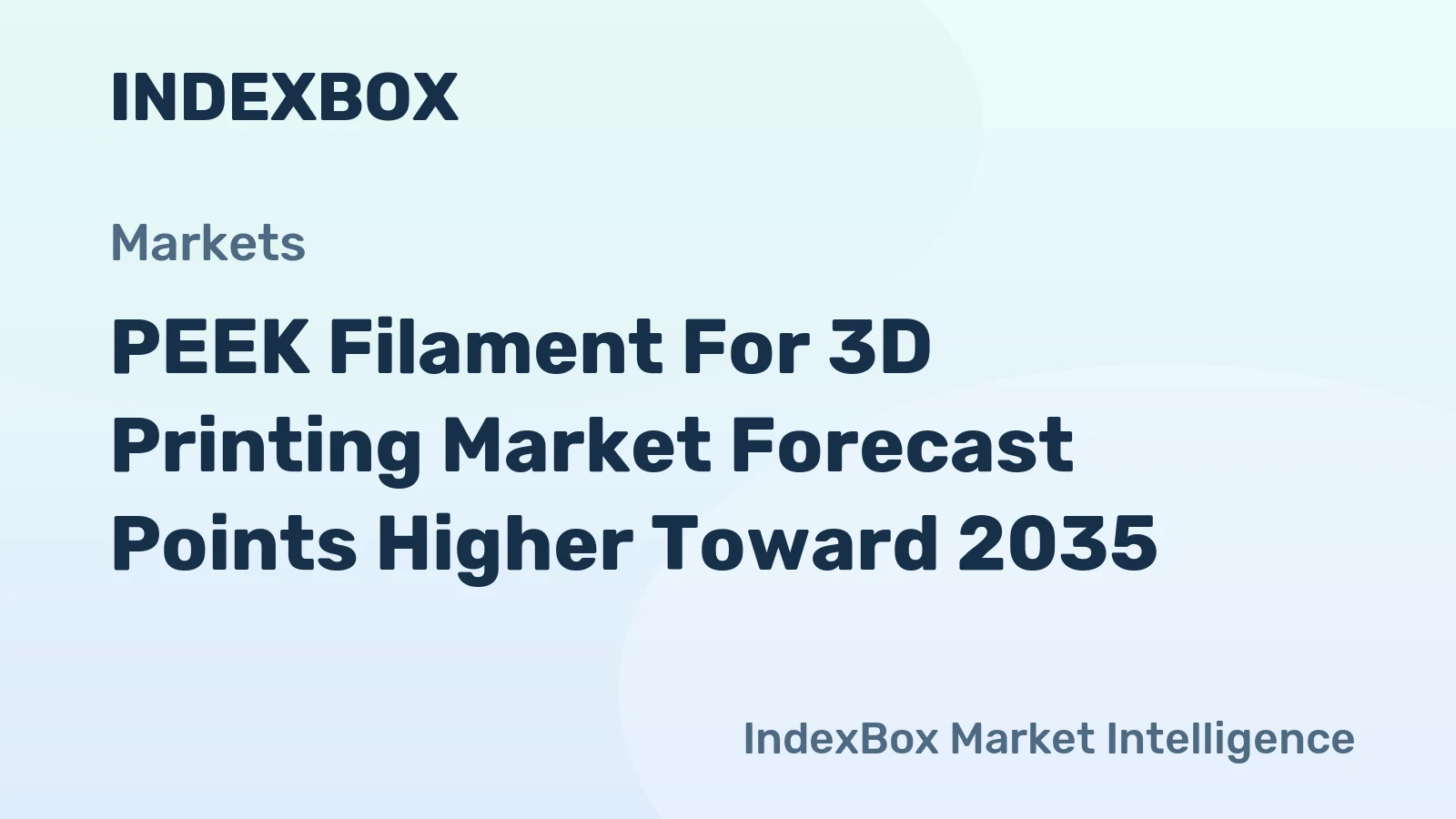 PEEK Filament for 3D Printing Market Forecast Points Higher Toward 2035, Driven by Aerospace Lightweighting Demands