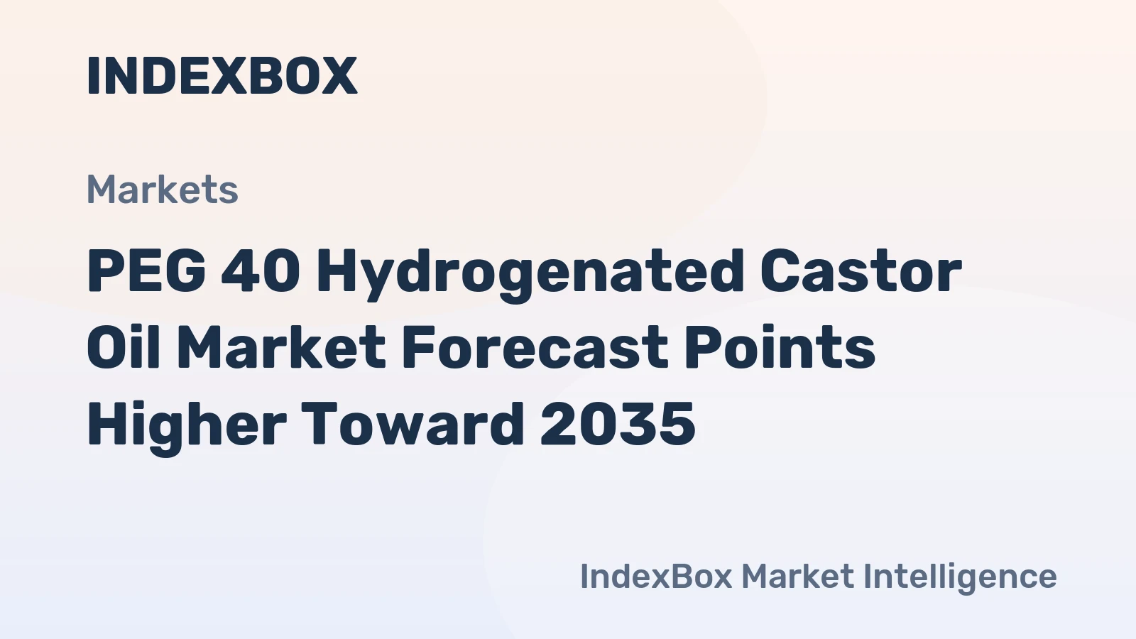 PEG 40 Hydrogenated Castor Oil Market Forecast Points Higher Toward 2035, Driven by Cosmetic Formulation Demands