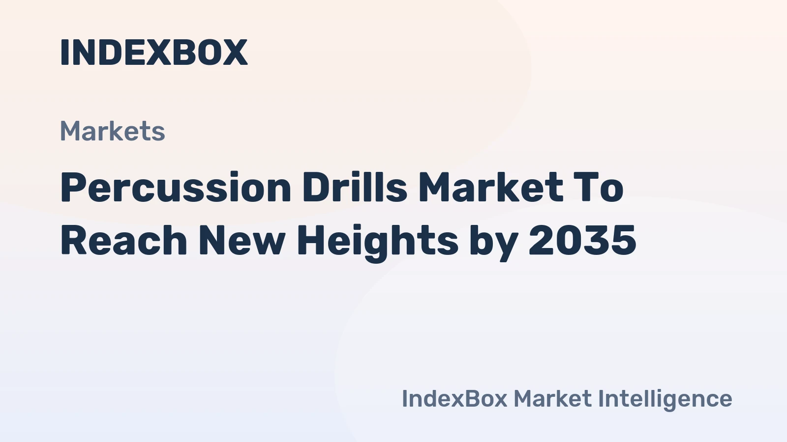 Percussion Drills Market to Reach New Heights by 2035, Driven by Infrastructure Modernization and Cordless Innovation