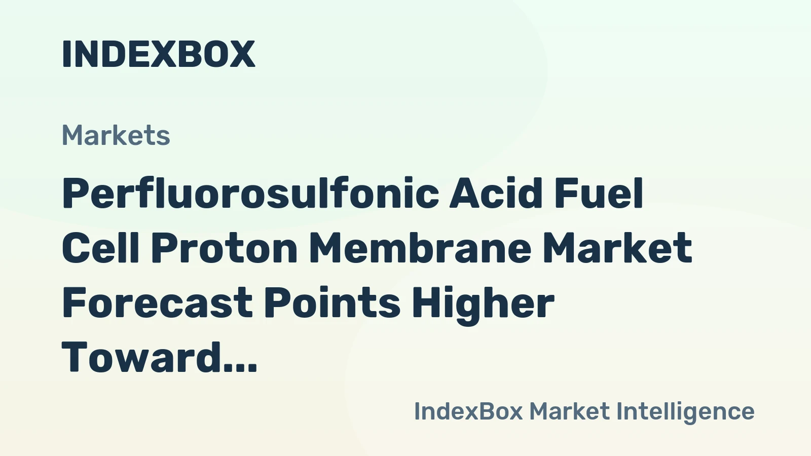 Perfluorosulfonic Acid Fuel Cell Proton Membrane Market Forecast Points Higher Toward 2035, Driven by FCEV Scale-Up and Stationary Power Durability Demands