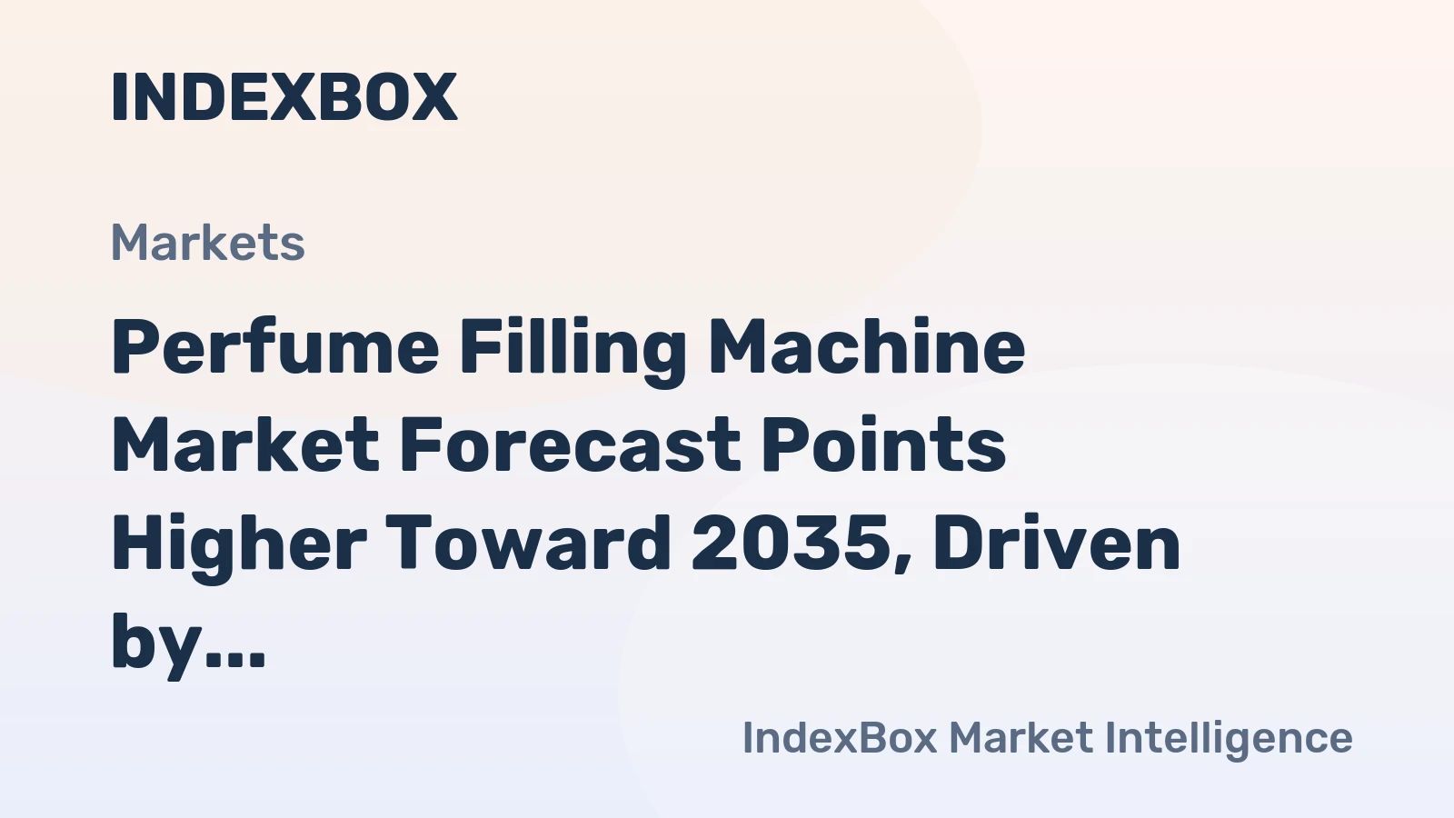 Perfume Filling Machine Market Forecast Points Higher Toward 2035, Driven by Premiumization and E-Commerce